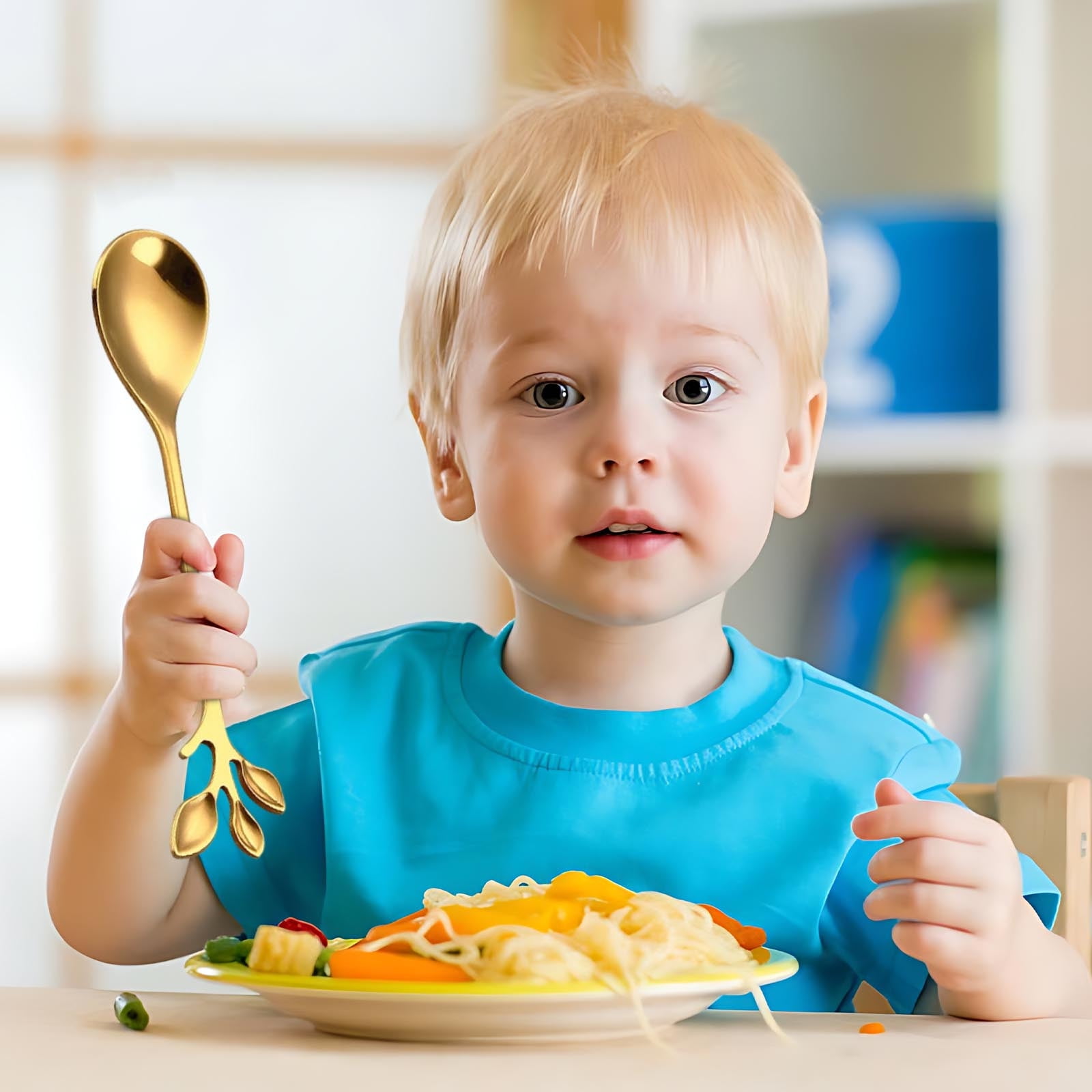 TNDBKQWR Kids Spoons Toddler Spoons Kid Silverware Toddler Cutlery ...