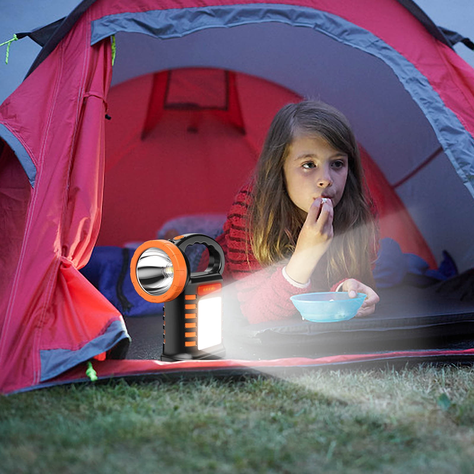 TNDBKQWR Portable LED Strong Light Flashlight Emergency Flashlight ...