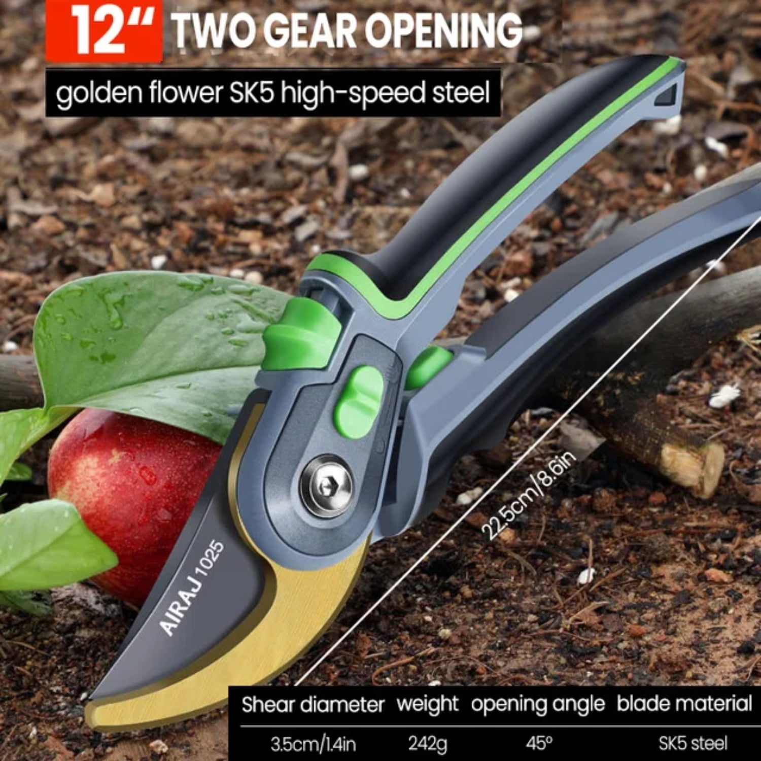 TNHOYUE Plant Trim Garden Pruning Shears Horticulture Pruner Cut Shrub ...