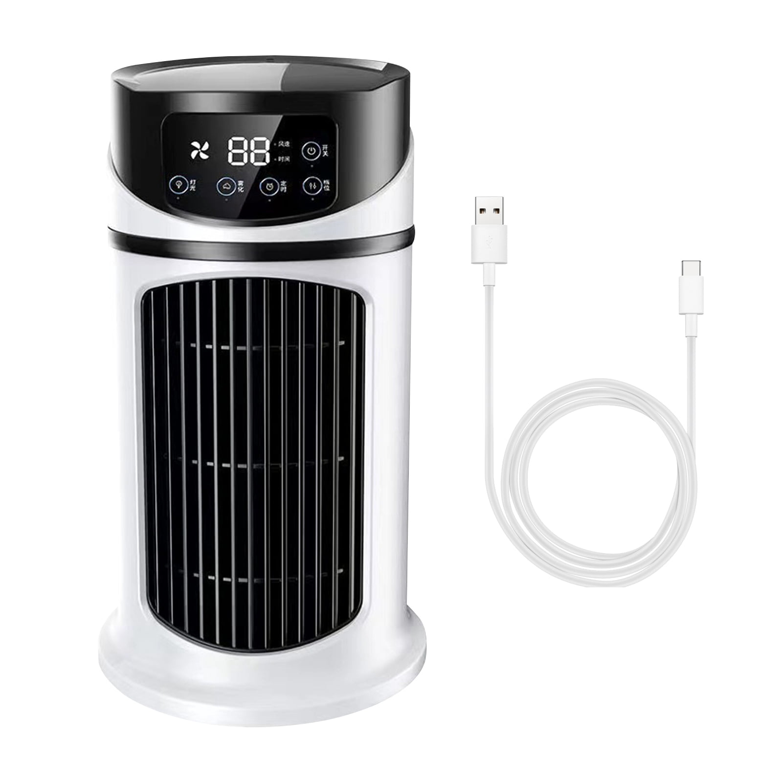 TNOBHG Air Conditioner Fan Portable Quiet Oscillating Floor Standing ...
