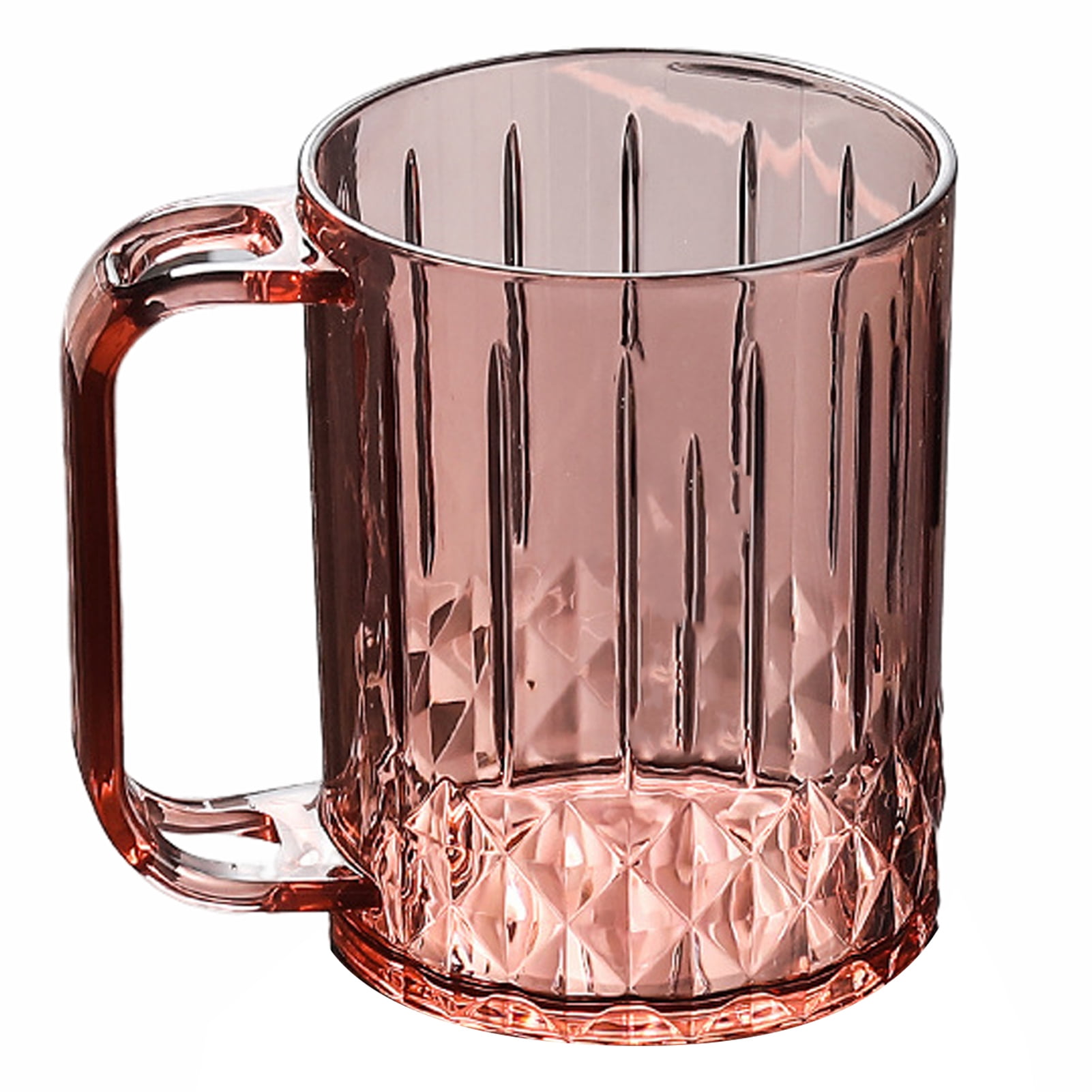 TNOBHG Anti-slip Widened Handle Cup Transparent Mouthwash Cup with Easy ...