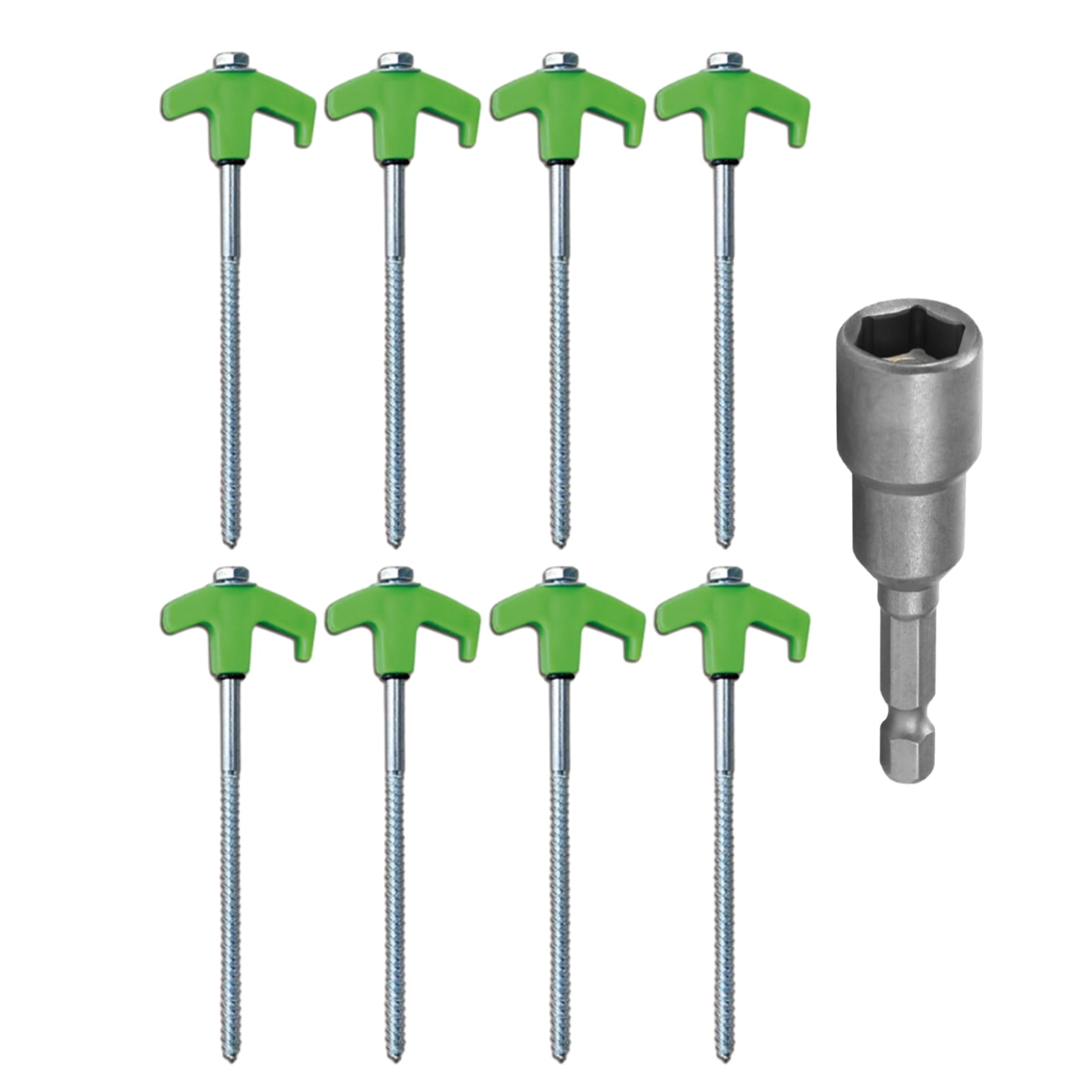 TNOBHG Camping Tent Ground Nails 8pcs Drillable Ground Stakes for ...