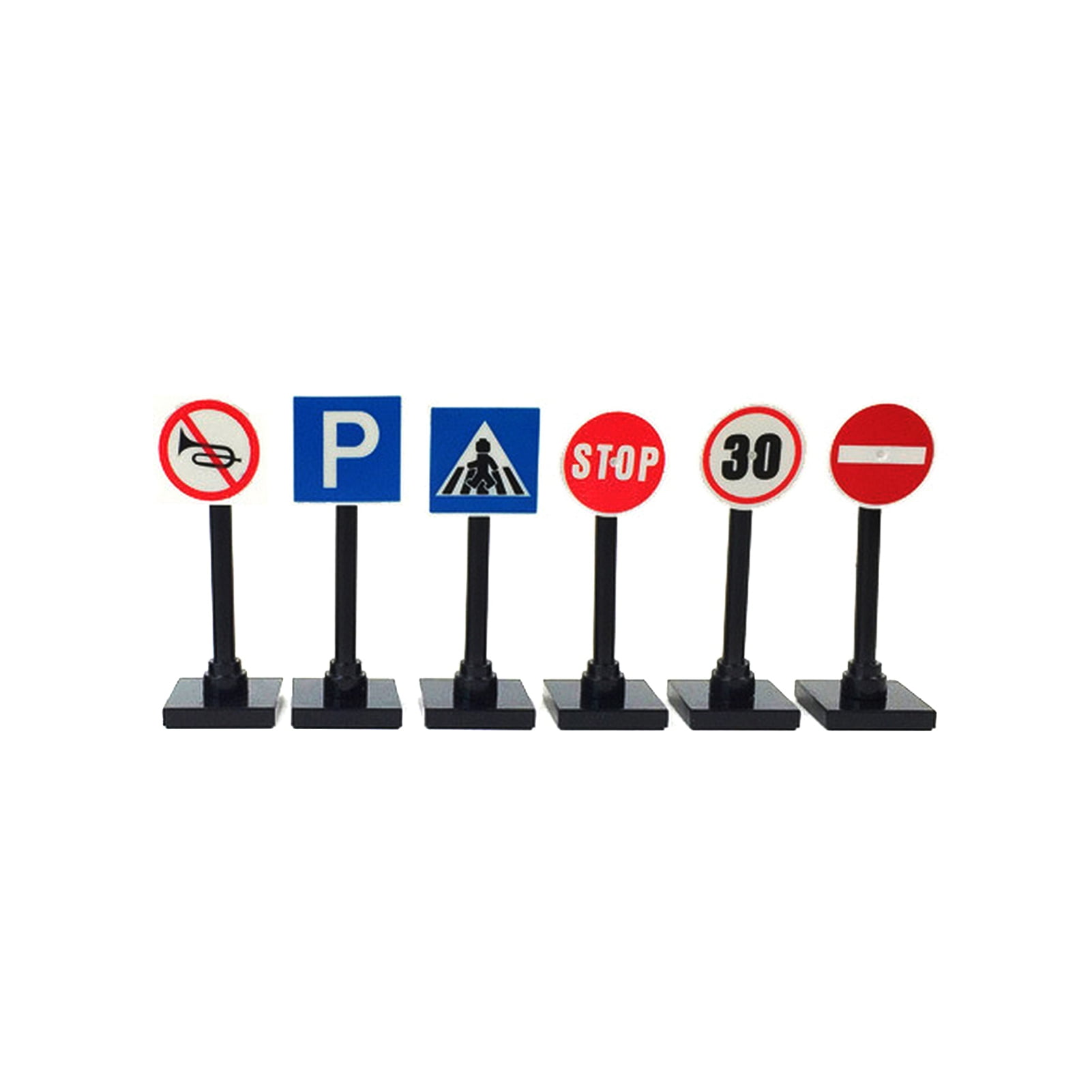 TNOBHG Dollhouse Traffic Toy 6pcs Traffic Toy Ornament Dollhouse ...