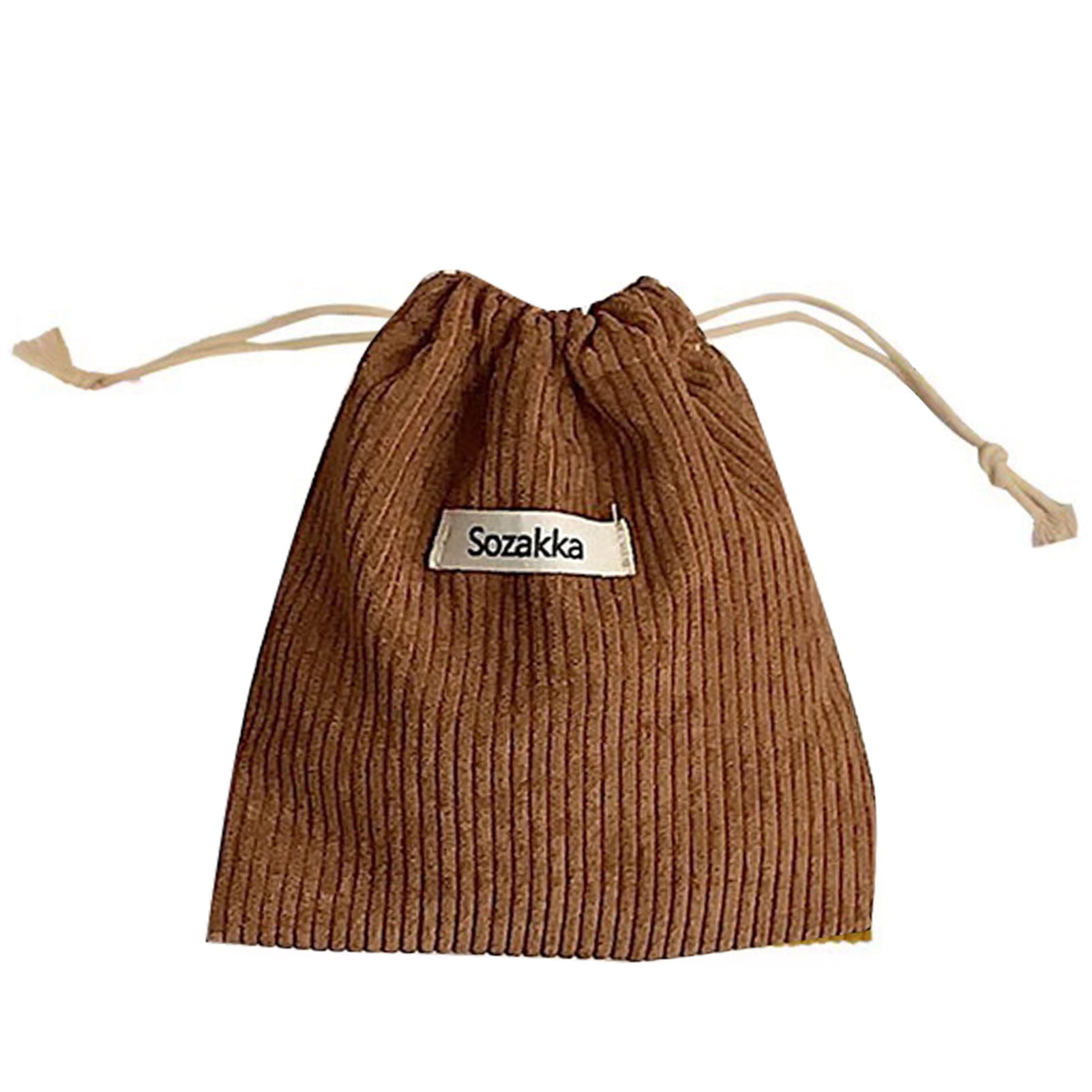 TNOBHG Drawstring Cosmetic Bag Cosmetic Bag Portable Corduroy Makeup ...