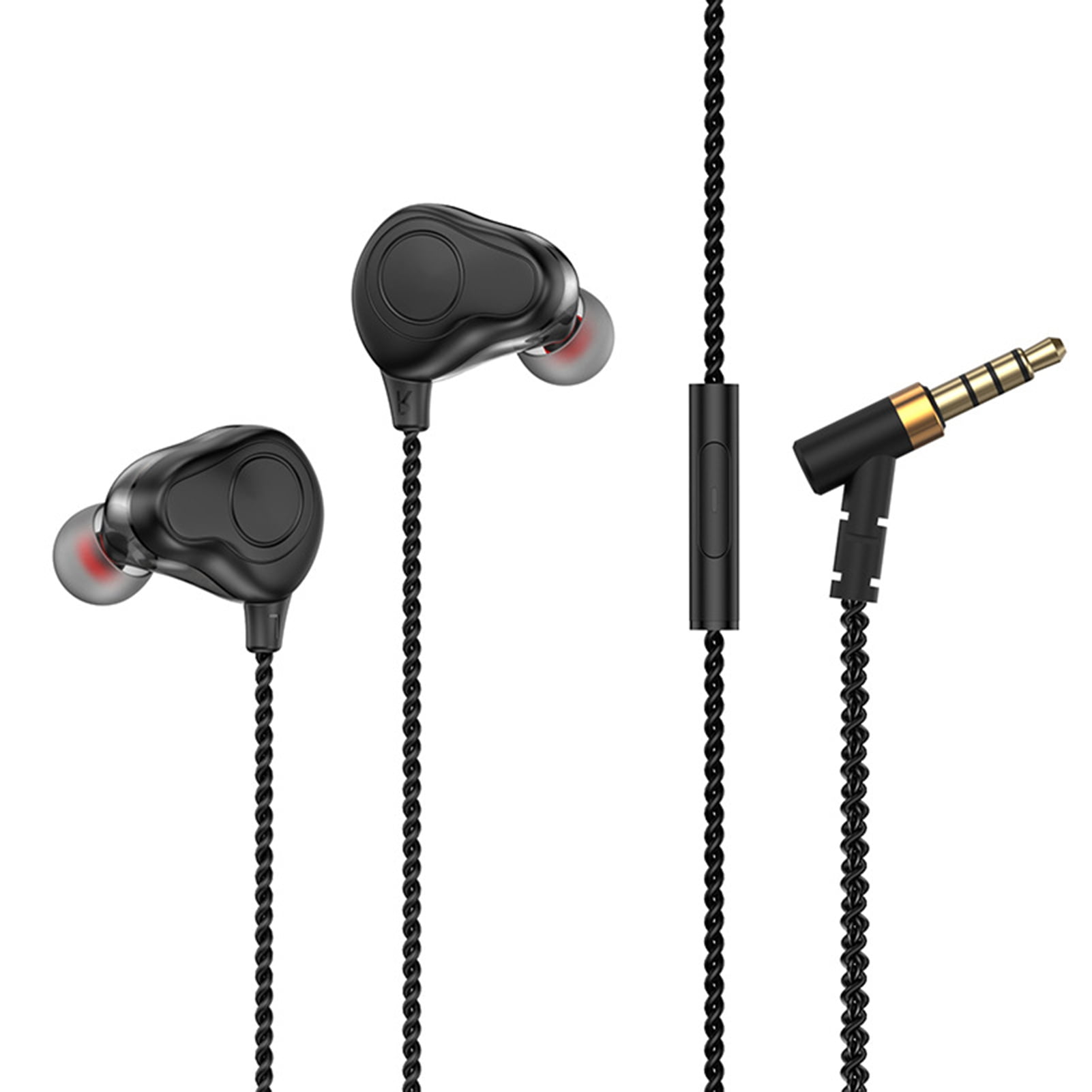 TNOBHG Earphones with Tpe Noise Reduction Wire In-ear Headphones ...