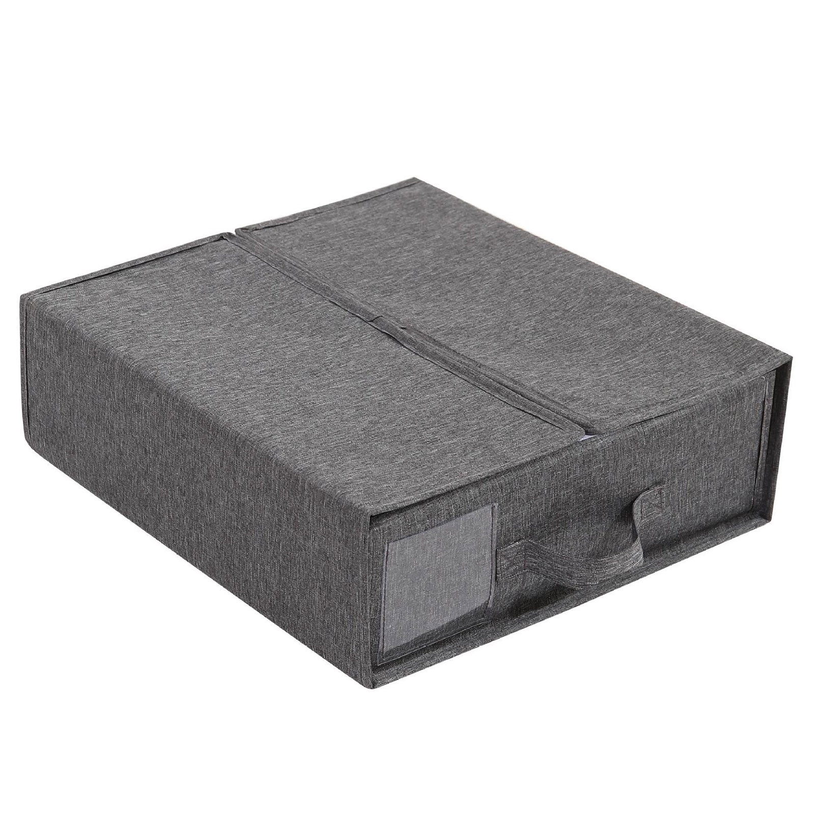 TNOBHG Flat Storage Box Wardrobe Storage Box Foldable Zipper Closure ...