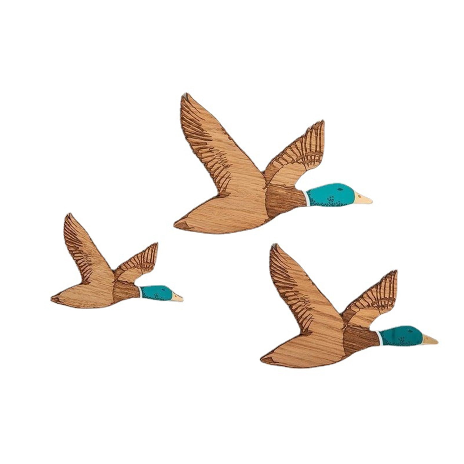 TNOBHG Mallard Duck Wood Plaque Wooden Mallard Duck Wall Decoration ...