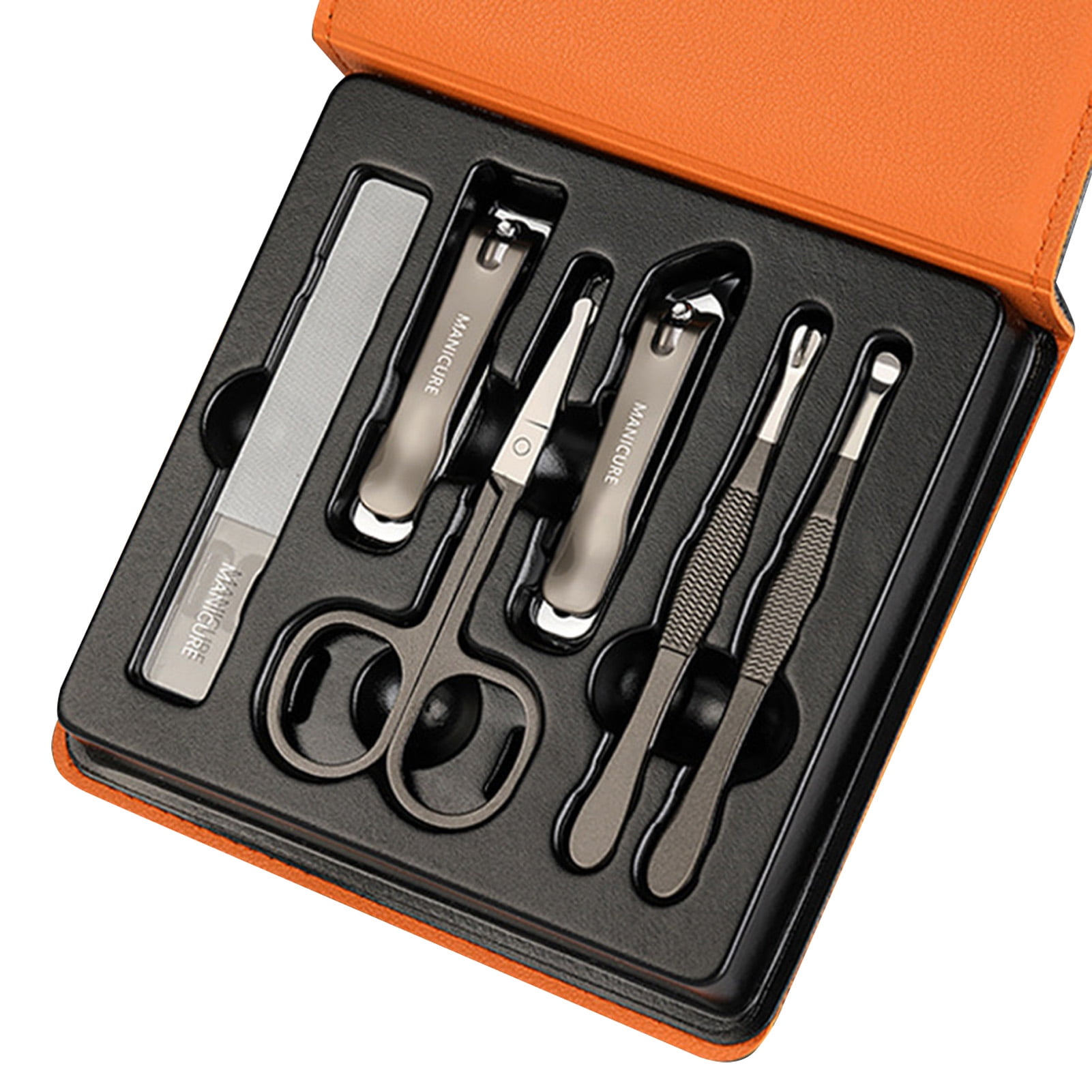 TNOBHG Nail Clipper Set 6pcs Manicure Set Nail Clipper Kit for Men ...