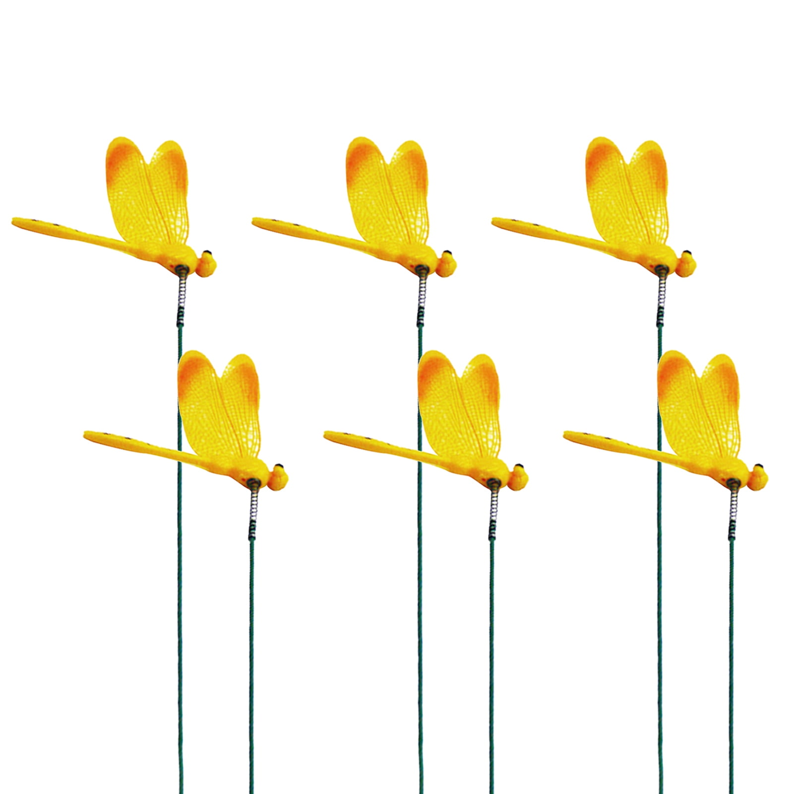 TNOBHG Plastic Dragonfly Body 6 Pcs 3d Dragonfly Garden Stakes ...