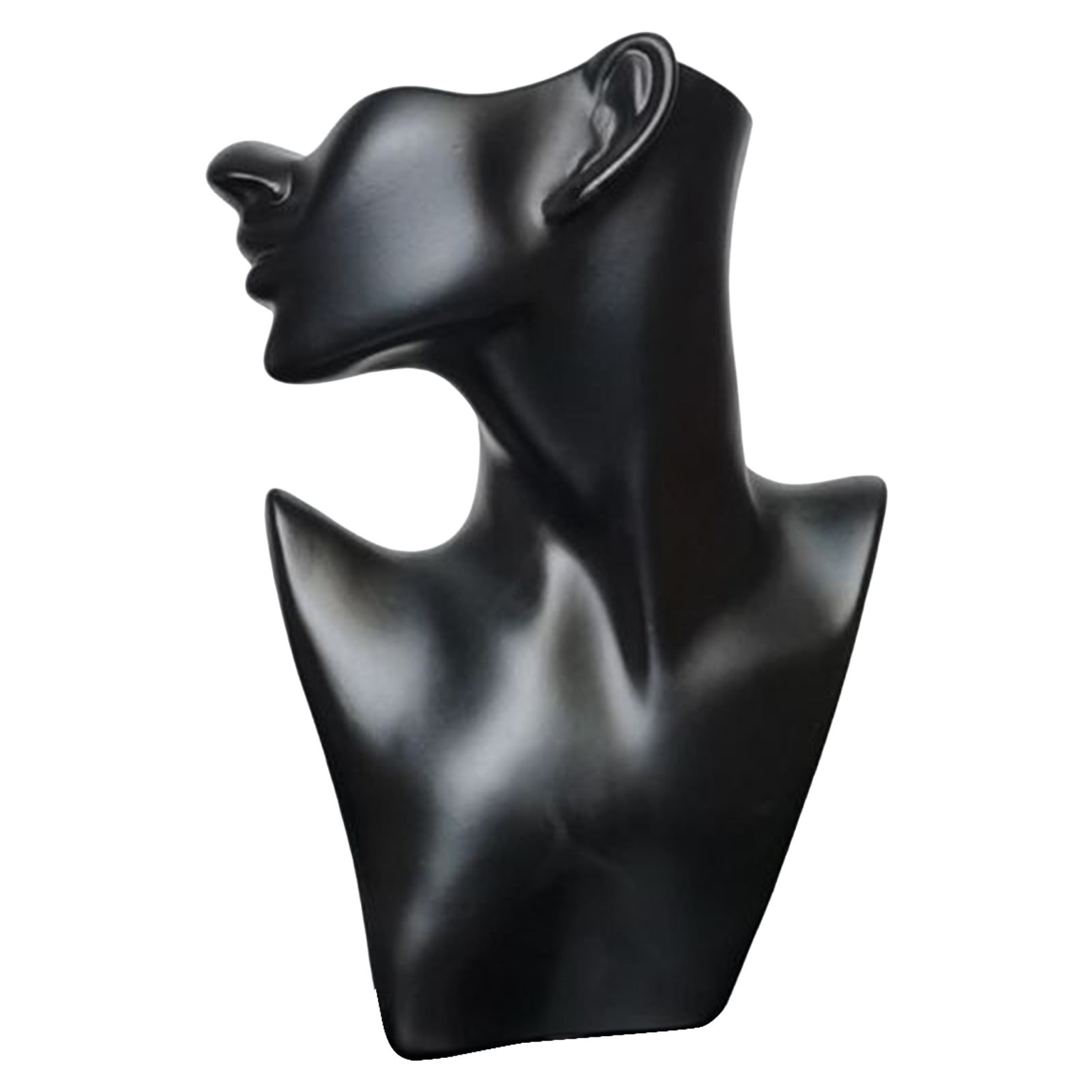 TNOBHG Pvc Head Model Head Model Half Face Mannequin Head Jewelry ...