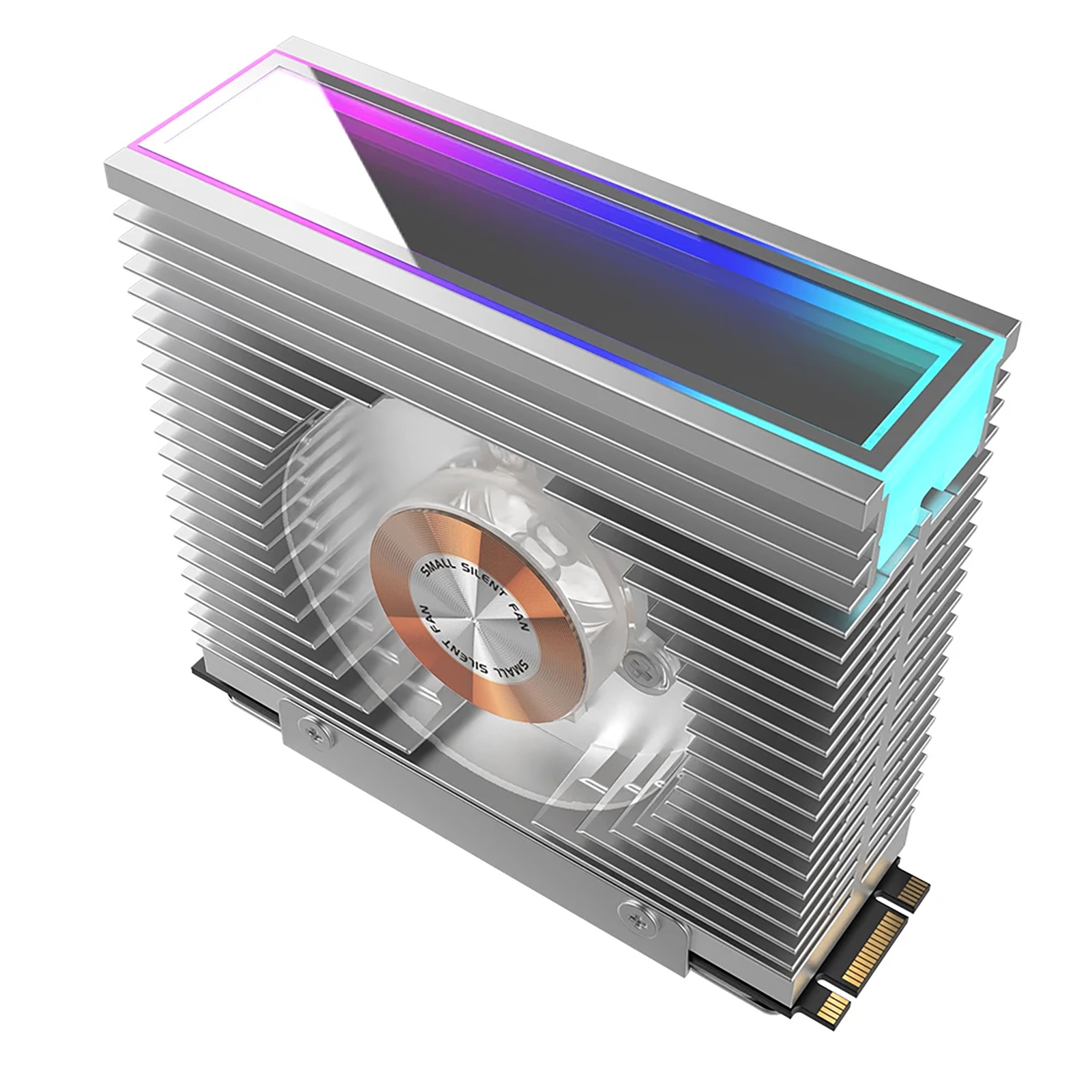 TNOBHG Pwm Controlled M.2 Cooling Fan M.2 2280 Ssd Heatsink with Argb ...