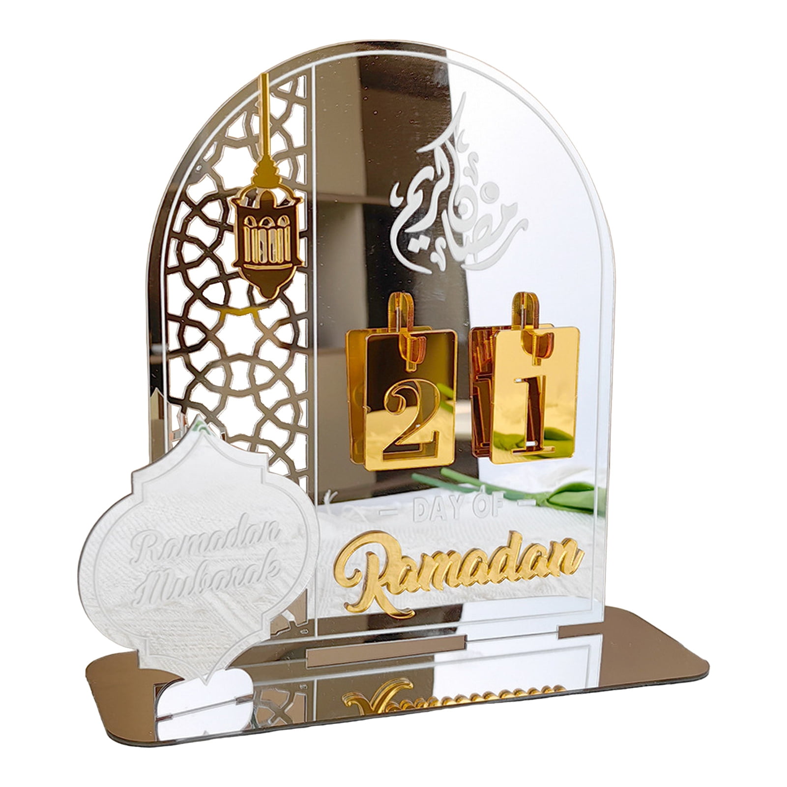 TNOBHG Ramadan Countdown Calendar Ramadan Calendar Acrylic Eid Mubarak Decoration Diy ...
