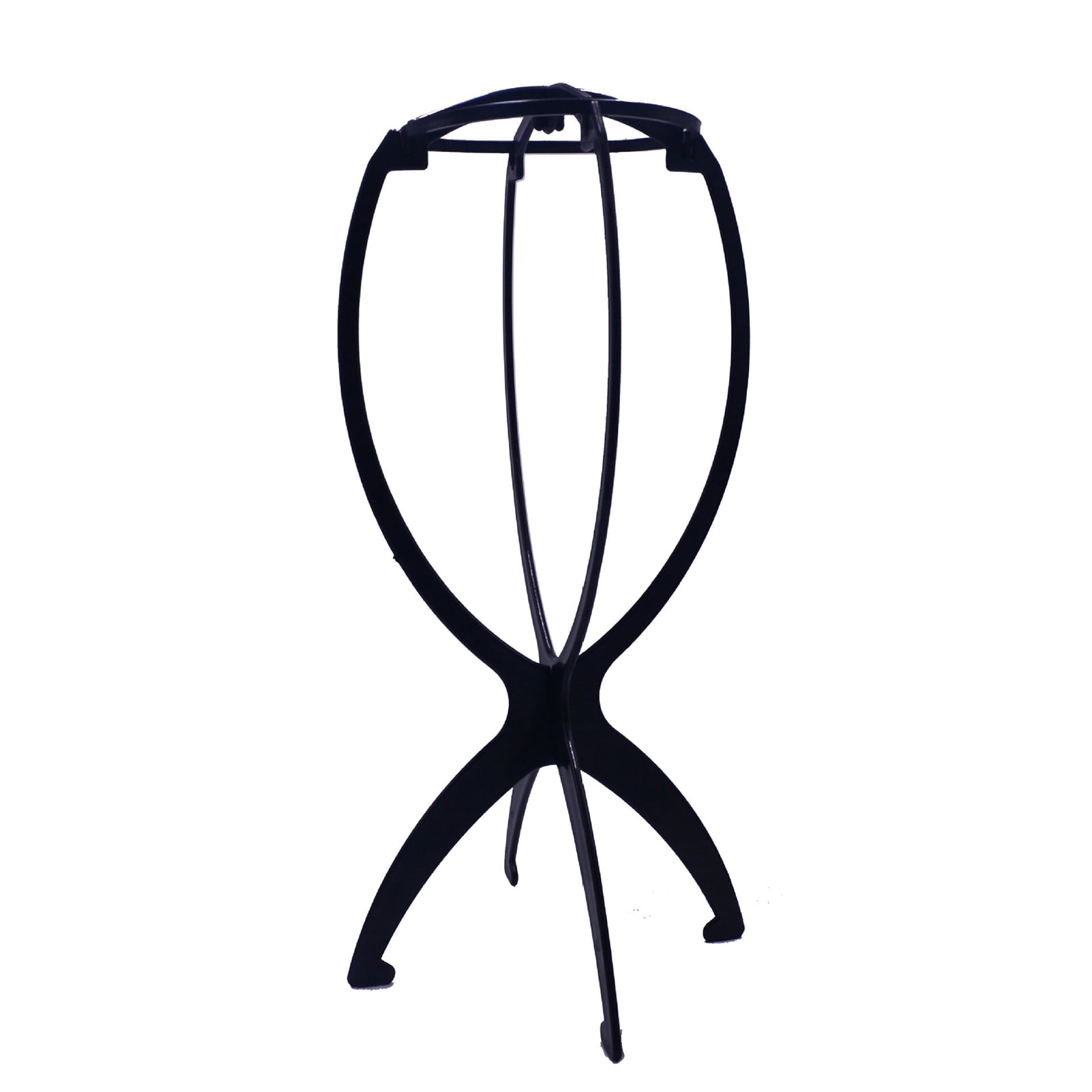 TNOBHG Wig Head Stand Plastic Wig Stand Collapsible Portable Easy ...
