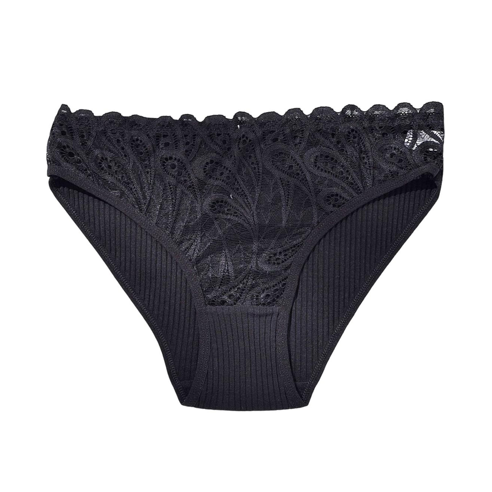 TNOBHG Women Mesh Underwear Women Panties Lace Mid Waist Elastic Soft ...