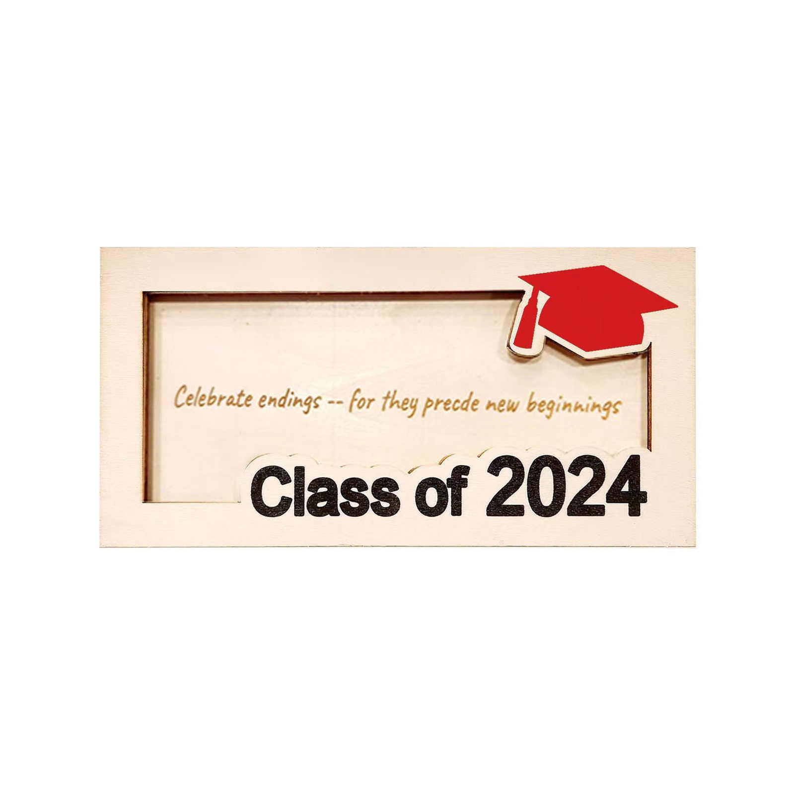 TNOBHG Wooden Graduation Wallet Wooden Graduation Money Holder for ...