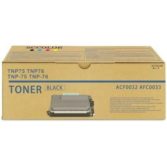 TNP-75 TNP-76 TNP75 TNP76 Black Toner Cartridge ACF0032 AFC0033 Toner ...