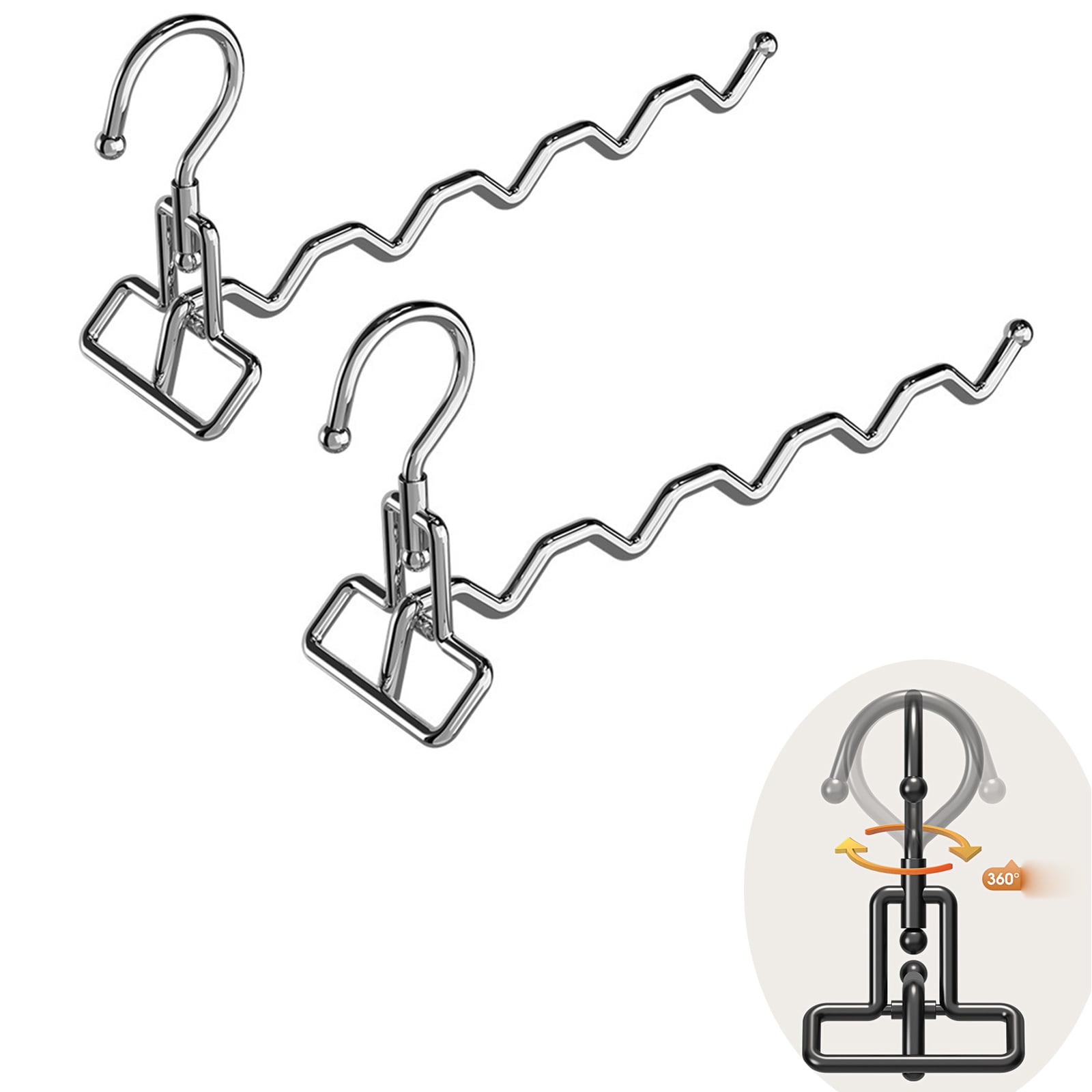 TNSAWRRYOE 2Pcs Foldable Laundry Rack Stainless Steel Portable Tourist ...