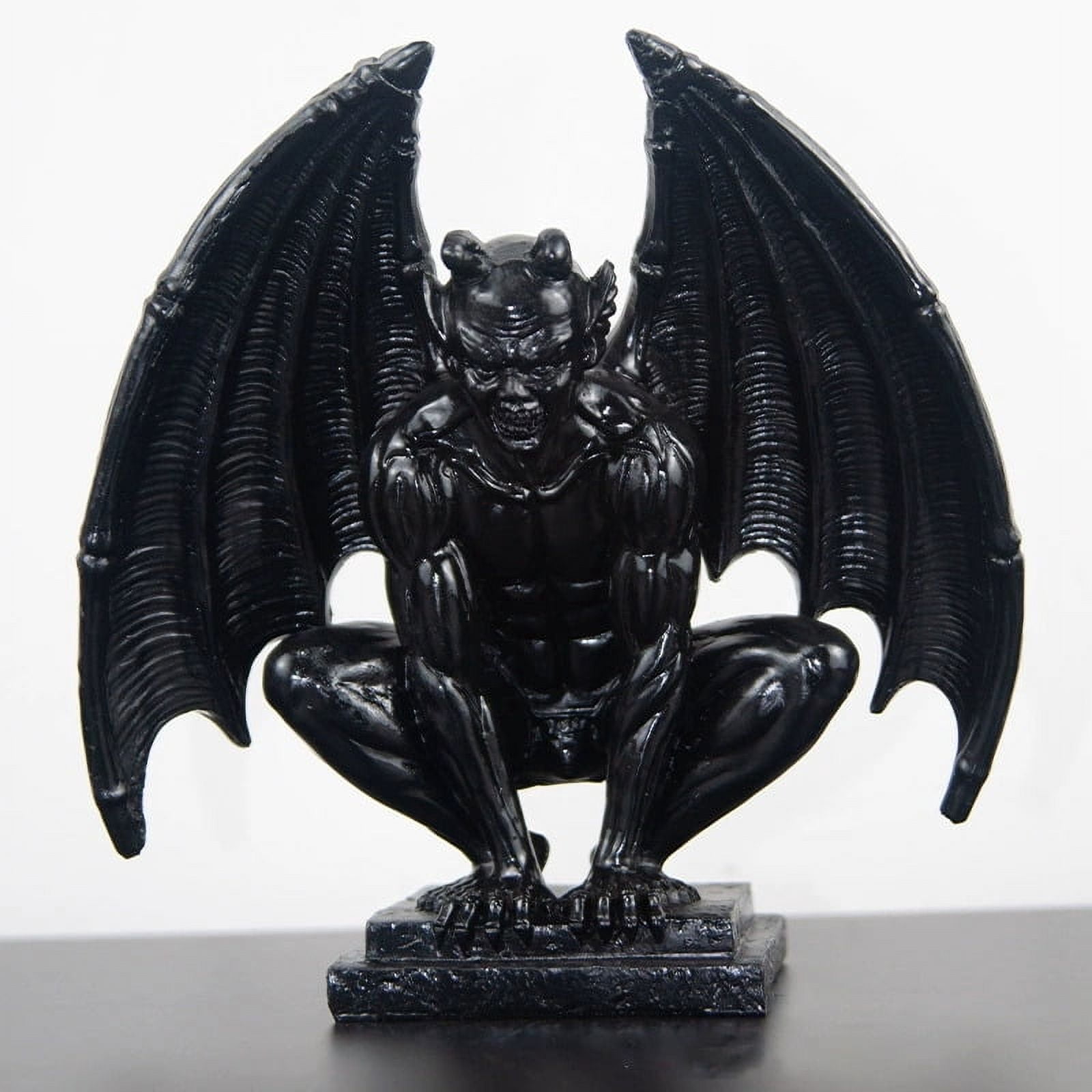 TNSAWRRYOE 7.5Inch Gothic Winged Demon Statue, Angel Memorial and ...