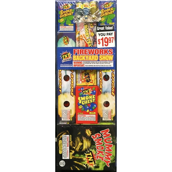Backyard Show, Novelty Smoke Assortment, TNT Fireworks, Party - Walmart.com