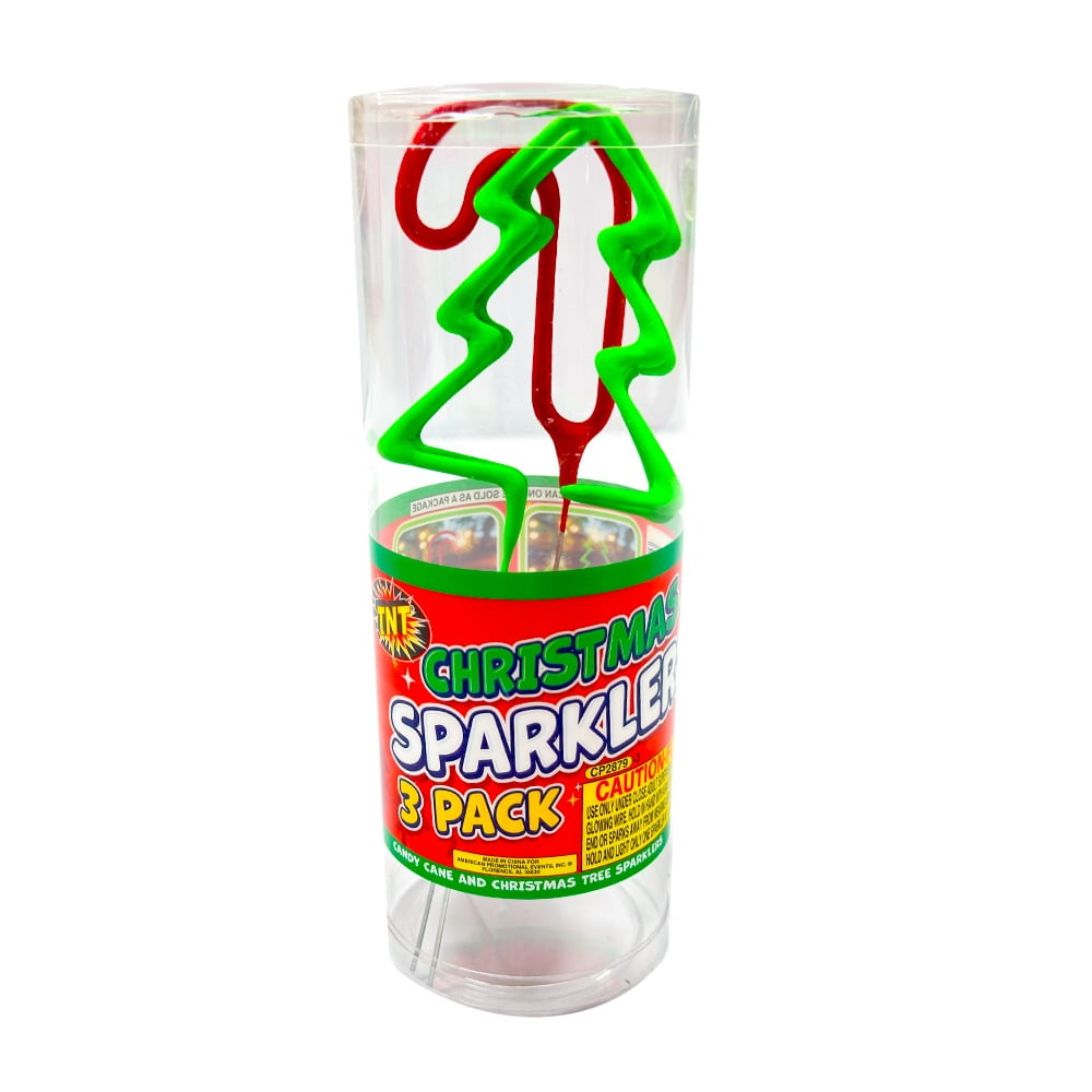 TNT Fireworks, Christmas Sparkler Pack, Shaped Sparklers, Gold ...