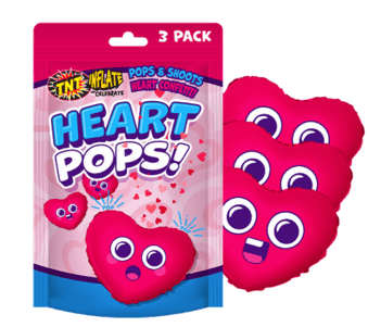 TNT Fireworks, Heart Pops, Shake and Inflate, Valentine's Day, Novelty ...