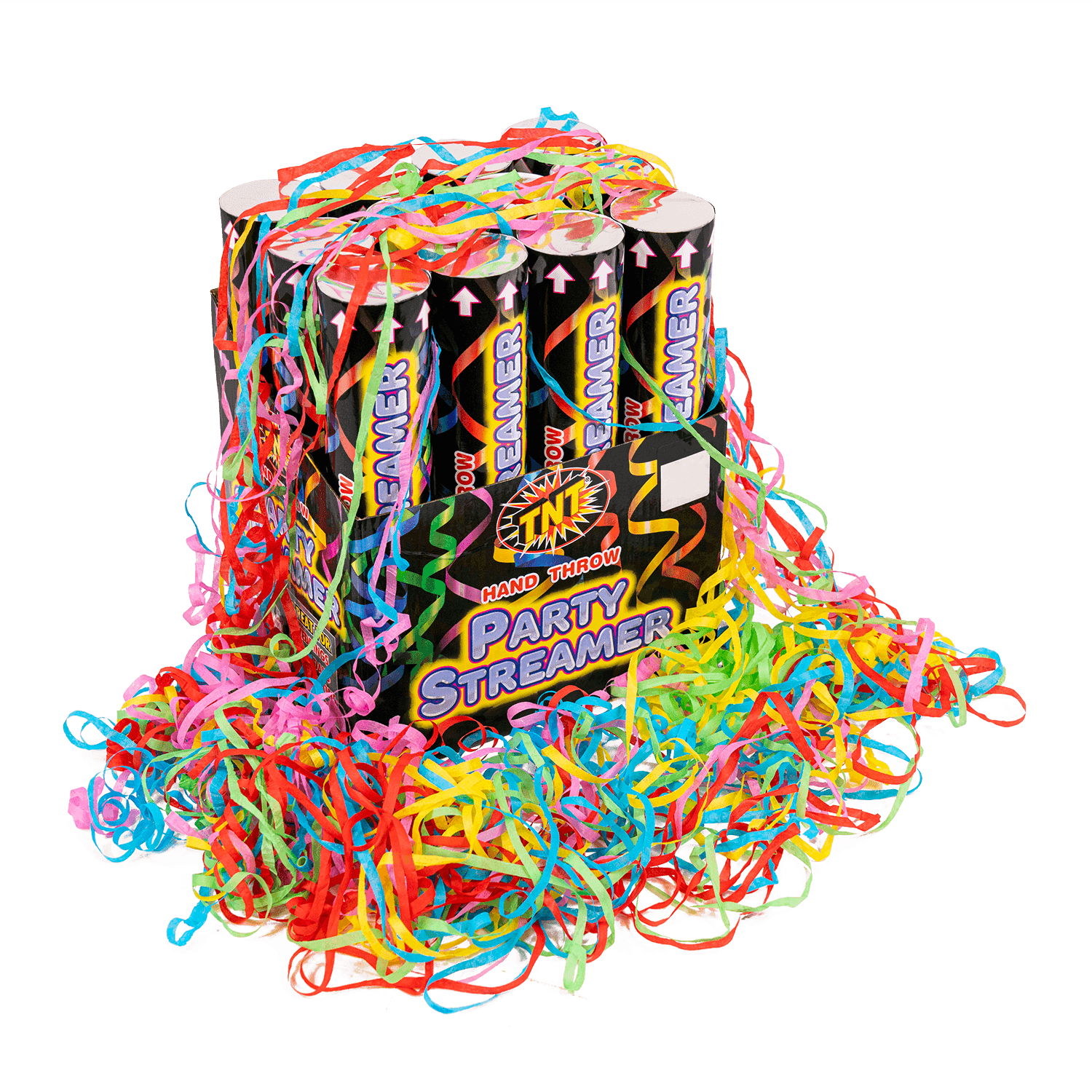 TNT Fireworks, Multicolor Hand Throw Streamers, 12 Pack, Multicolor ...