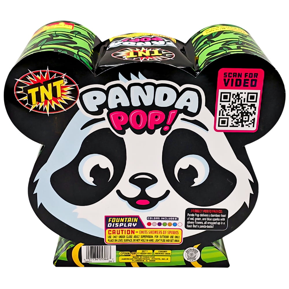 TNT Fireworks, Panda Pop, Ground Based Fountain, Party - Walmart.com