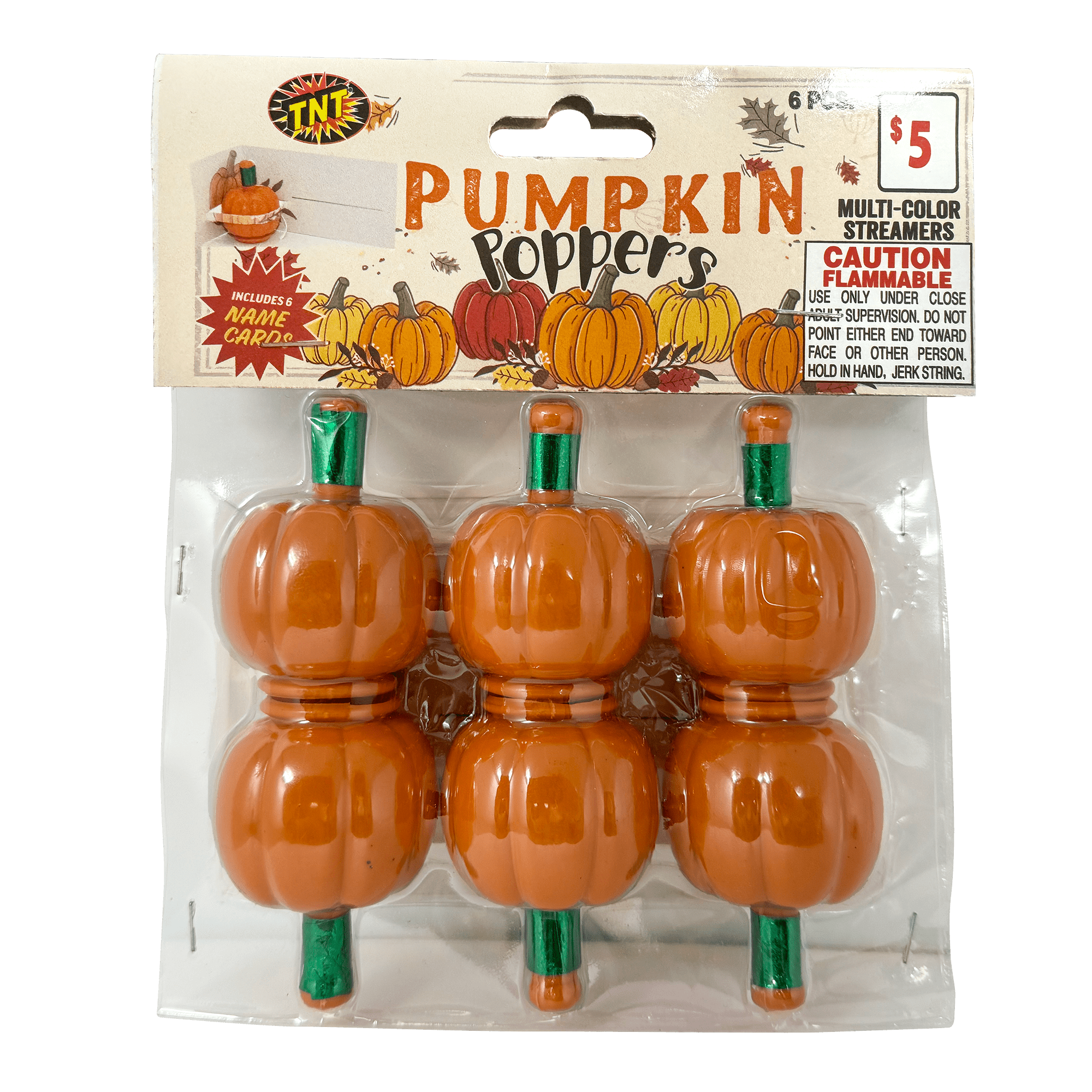 TNT Fireworks, Pumpkin Poppers, Shaped Orange Confetti, Halloween ...
