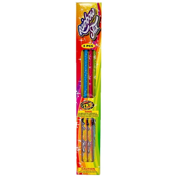TNT Fireworks, Rainbow Stix, Multi Colored, Hand Held, Party, Holiday ...