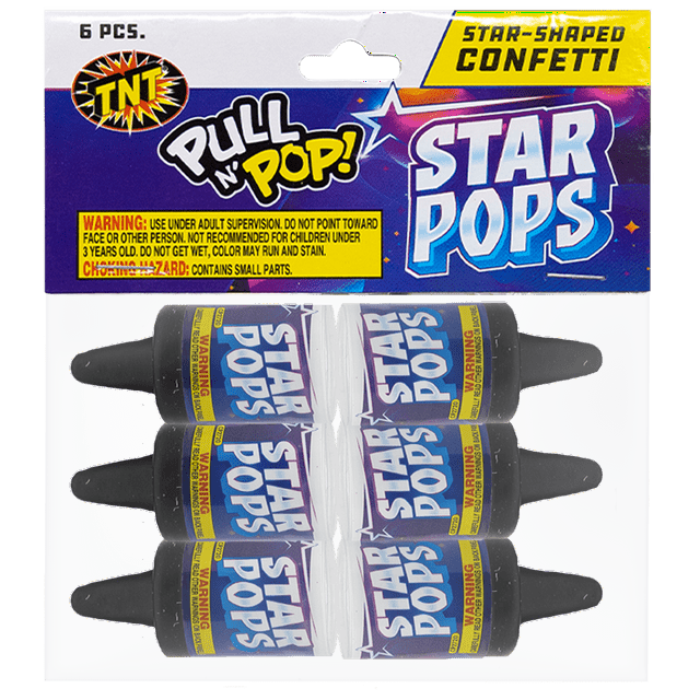 TNT Fireworks, Star Pops, Pull N Pop Poppers, Party - Walmart.com