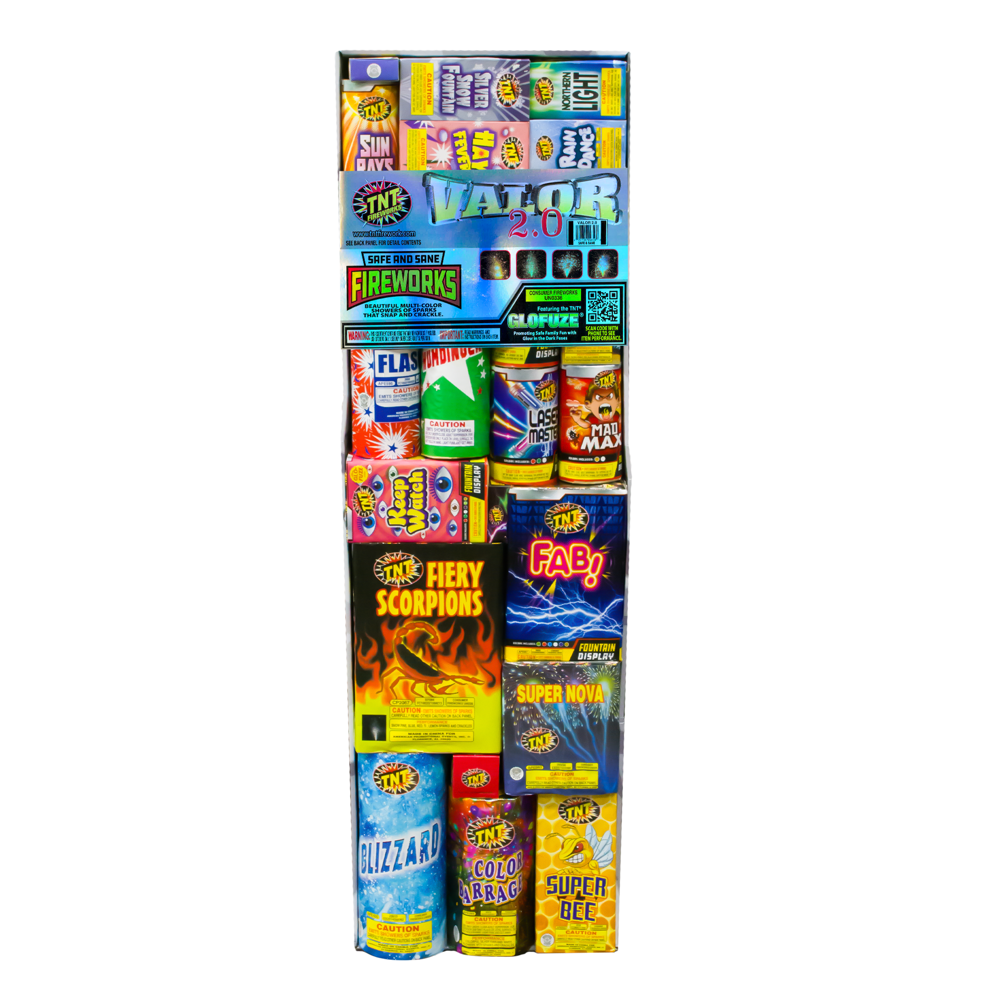 TNT Fireworks, Valor 2.0, Ground Based Fountain Assortment, Any ...