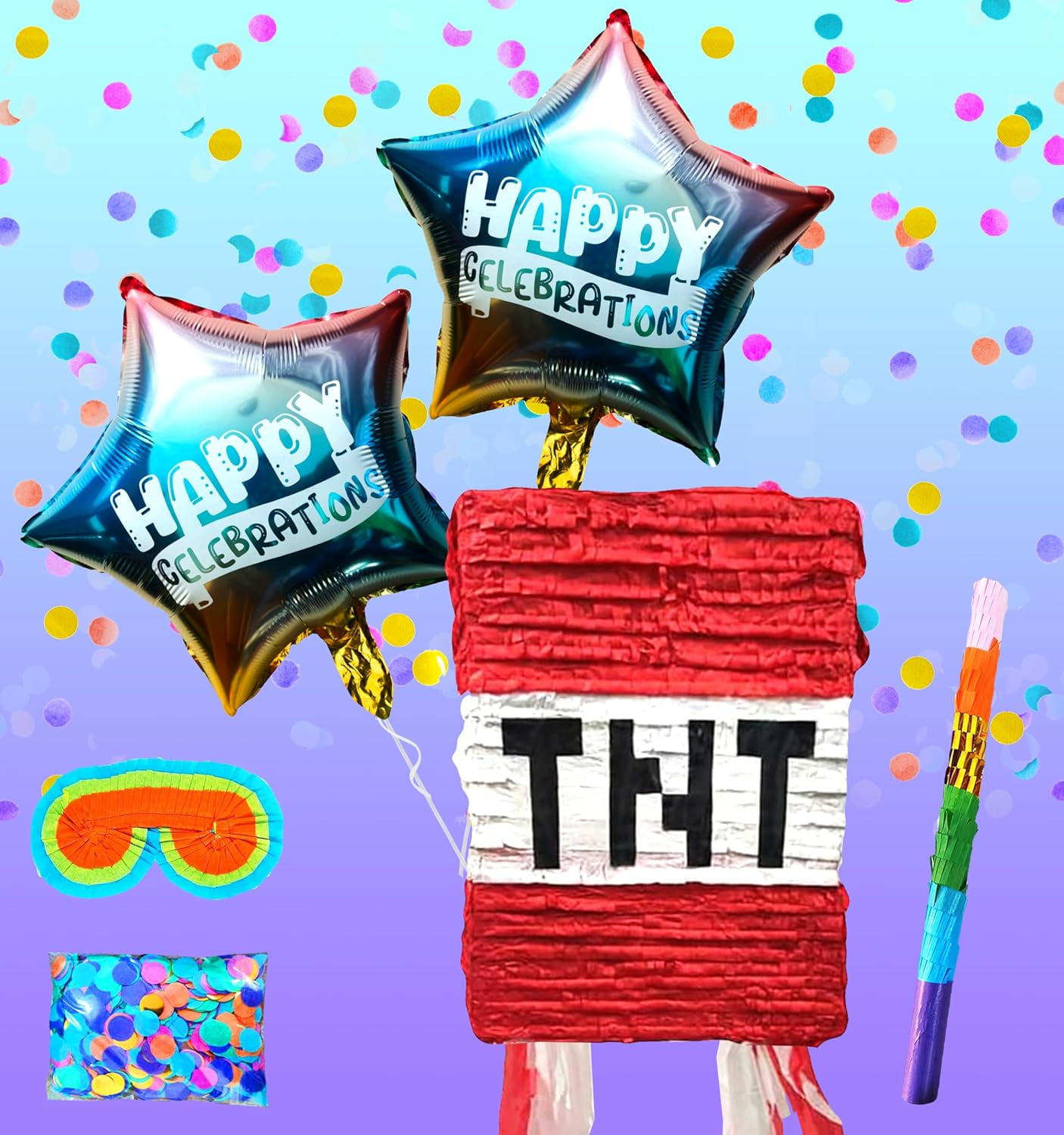 TNT Pinatas Explosive Fun for Birthday Party, Themed Party Decorations ...