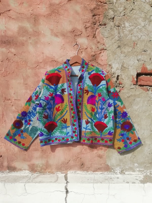 TNT Suzaniwork jacket, Exquisite traditional textile jacket, Great for ...