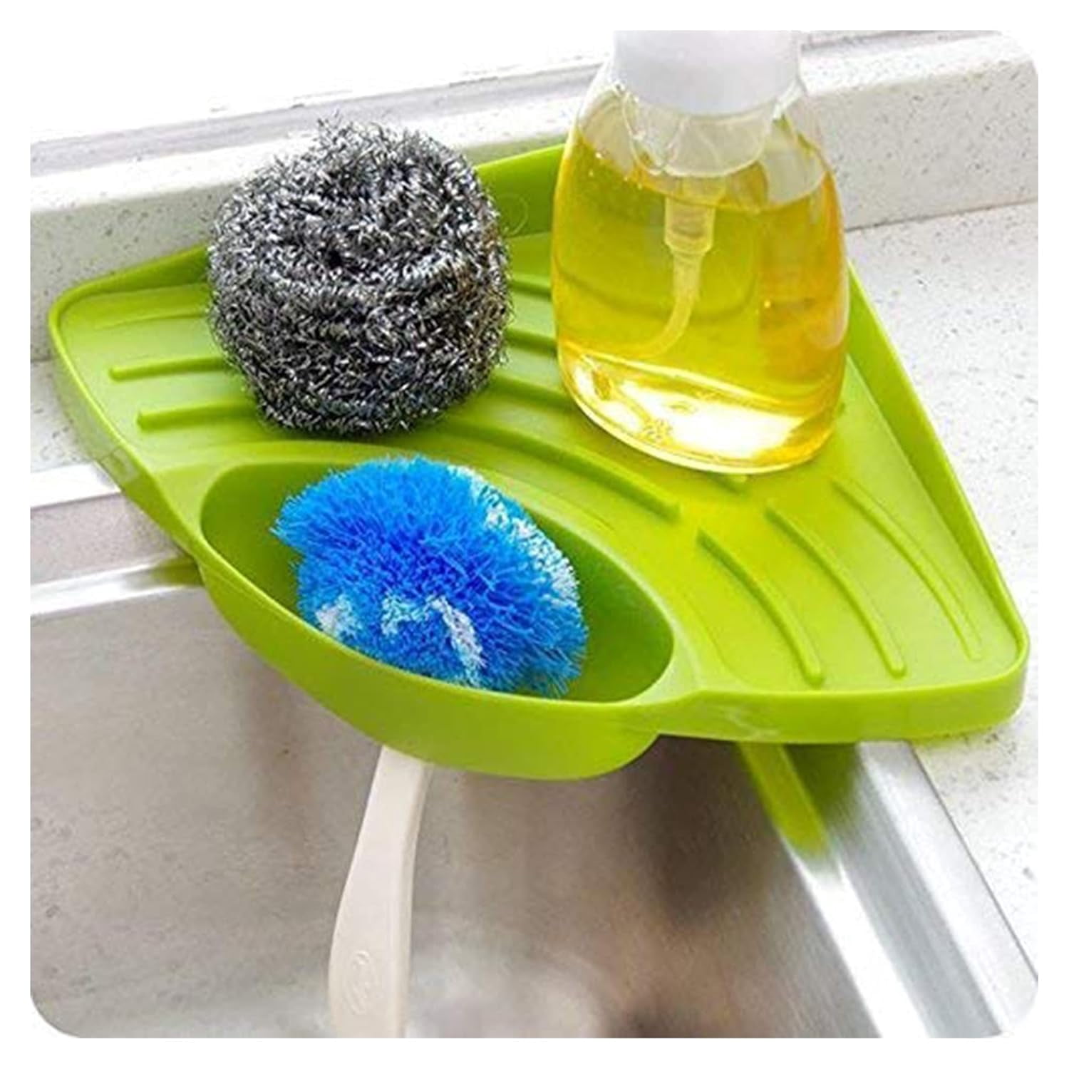 TNT The Next Trend Kitchen Sink Wash Basin Corner Tool with Tray ...