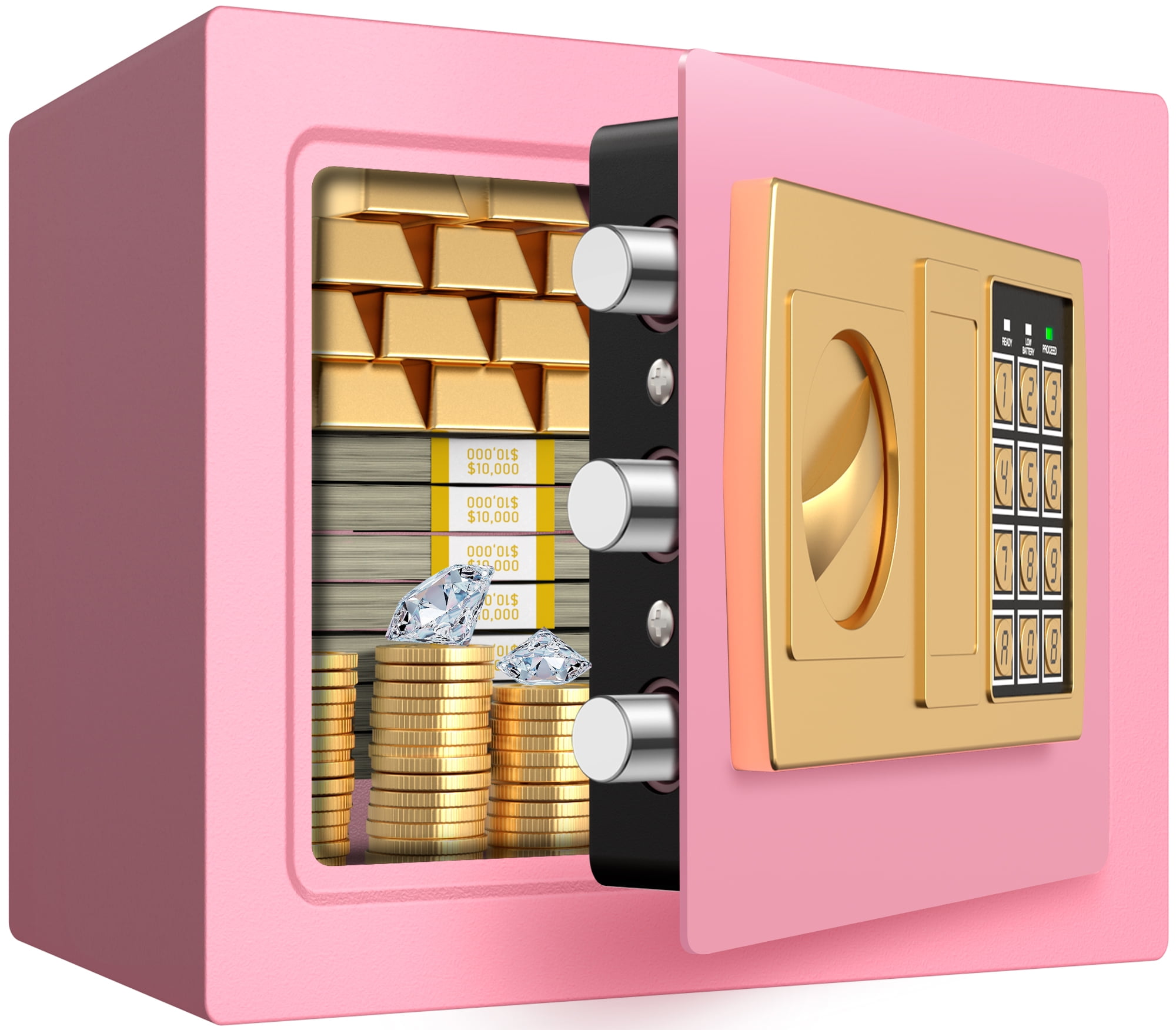 TNTANTS Electronic Digital Safe Box, 0.5 Cubic Feet Home Security Box ...