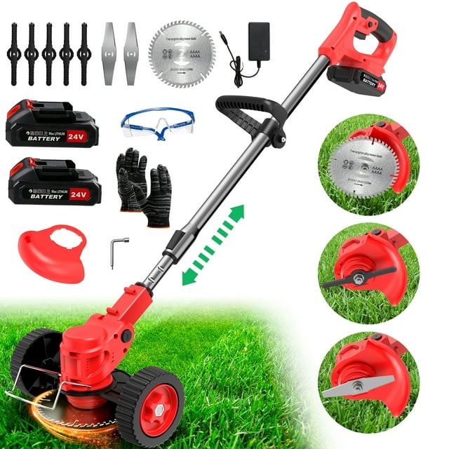 TNTANTS 3-in-1 Cordless Weed Eater, Lightweight Trimmer/Edger with ...