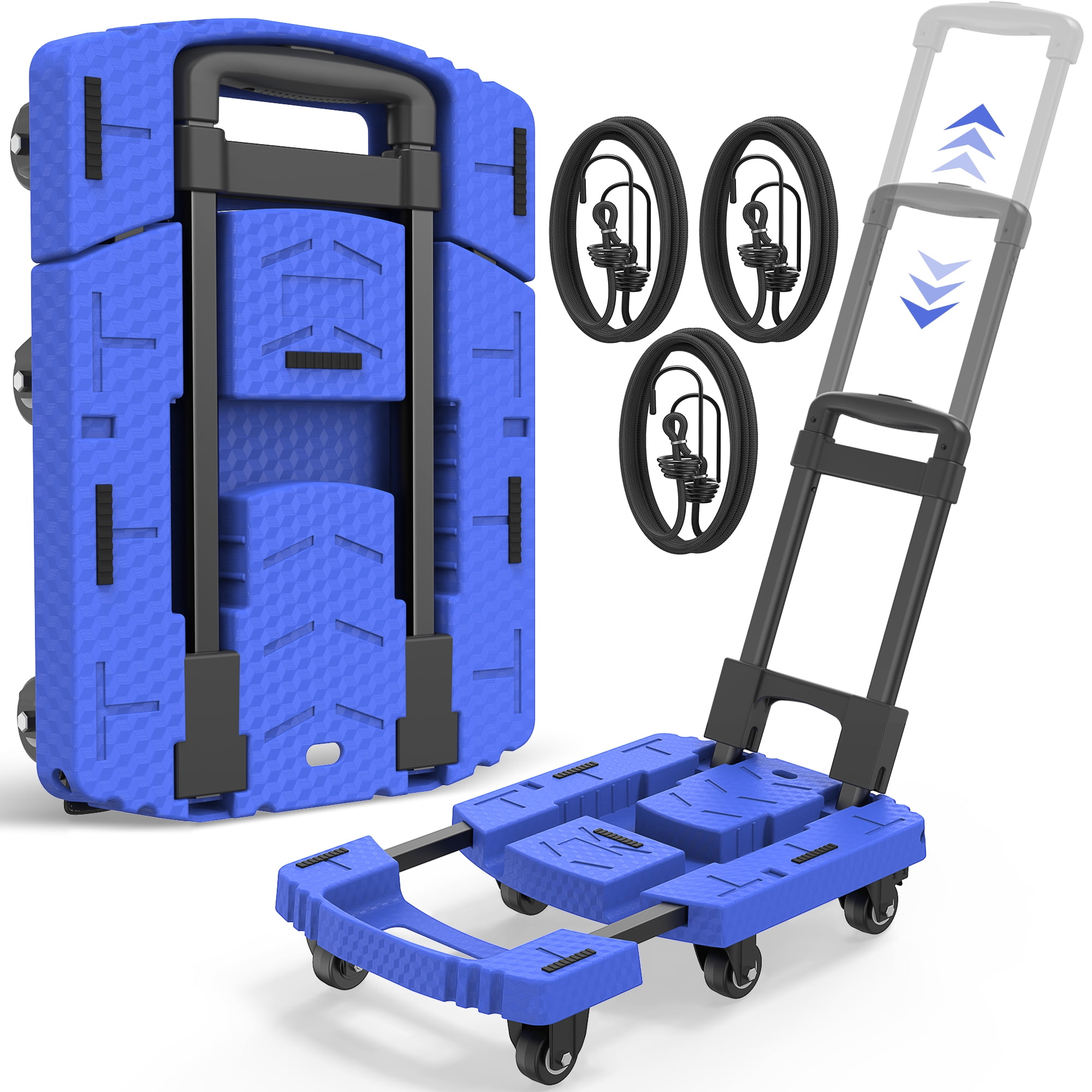 TNTANTS Hand Truck, 500 LB Heavy Duty Portable Dolly, Folding Dolly ...