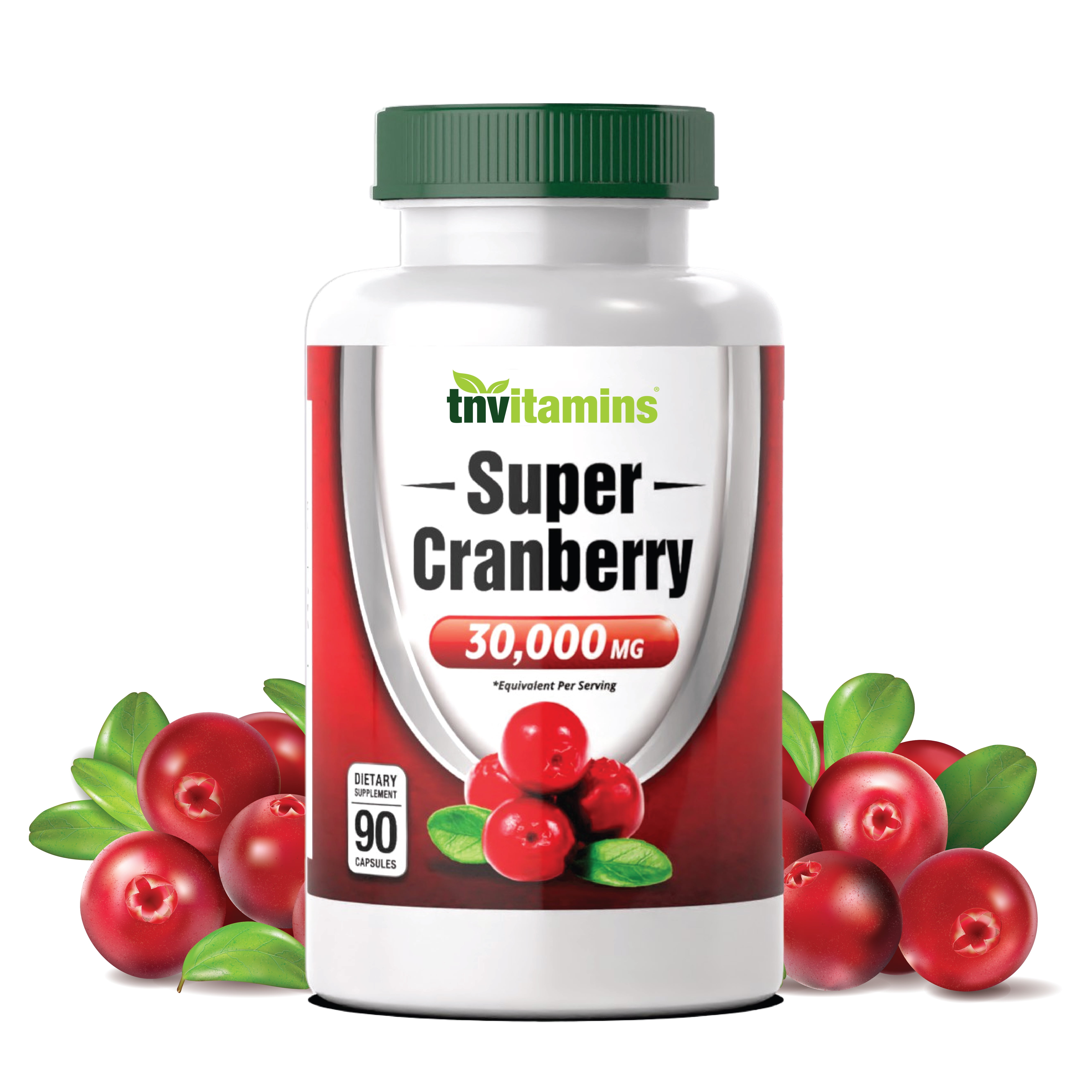 TNVitamins Super Cranberry Pills (30,000 MG, 90 Caps) | Urinary Tract ...