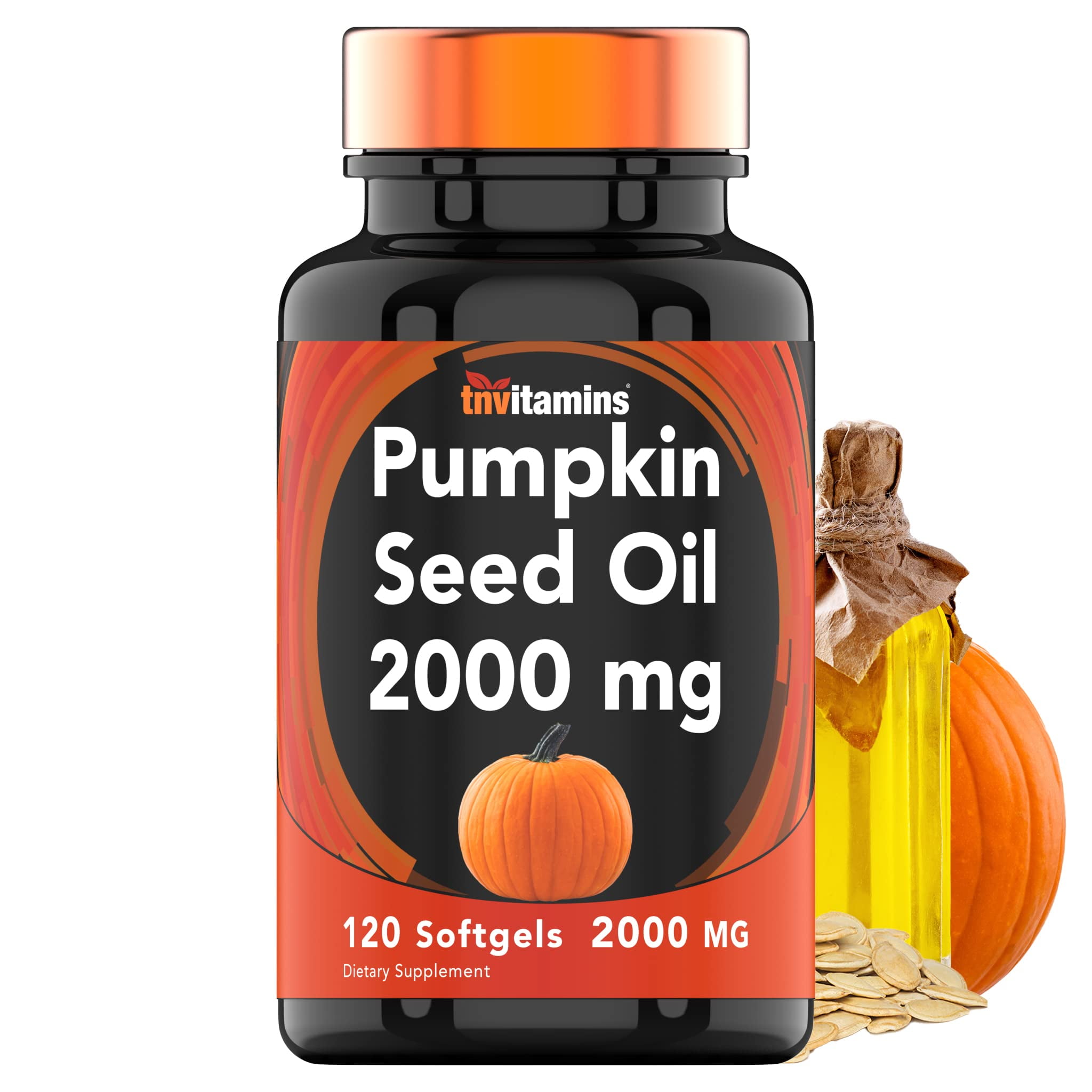 TNVitamins Pumpkin Seed Oil - 2000 mg x 120 Softgels | Pumpkin Seed Oil ...