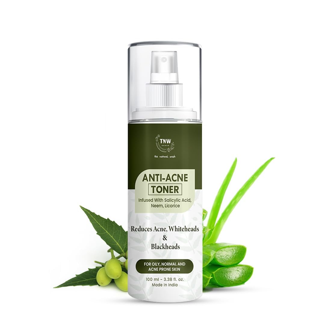 TNW The Natural Wash AntiAcne Toner Clear Texturefree Skin Treats Acne ...