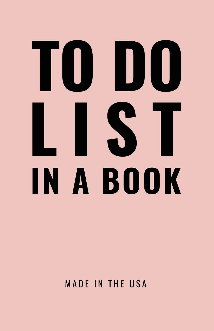 TO DO LIST IN A BOOK - Best To Do List to Increase Your Productivity ...