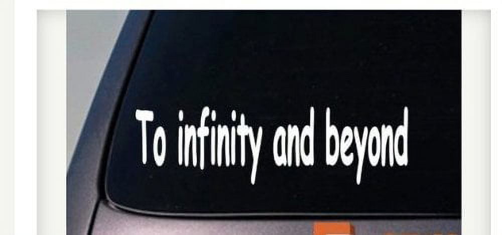 TO INFINITY AND BEYOND 6" STICKER LOVE WEDDING FUNNY TOY STORY BUZZ ...