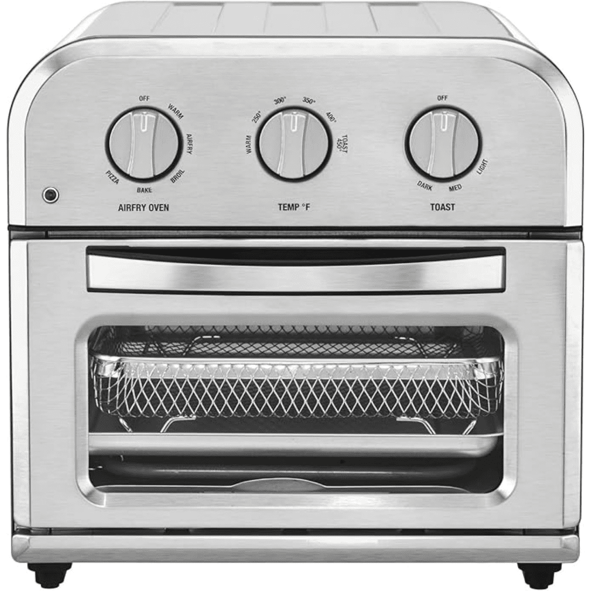 TOA-26 Compact Airfryer Toaster Oven, 1800-Watt Motor with 6-in-1 ...