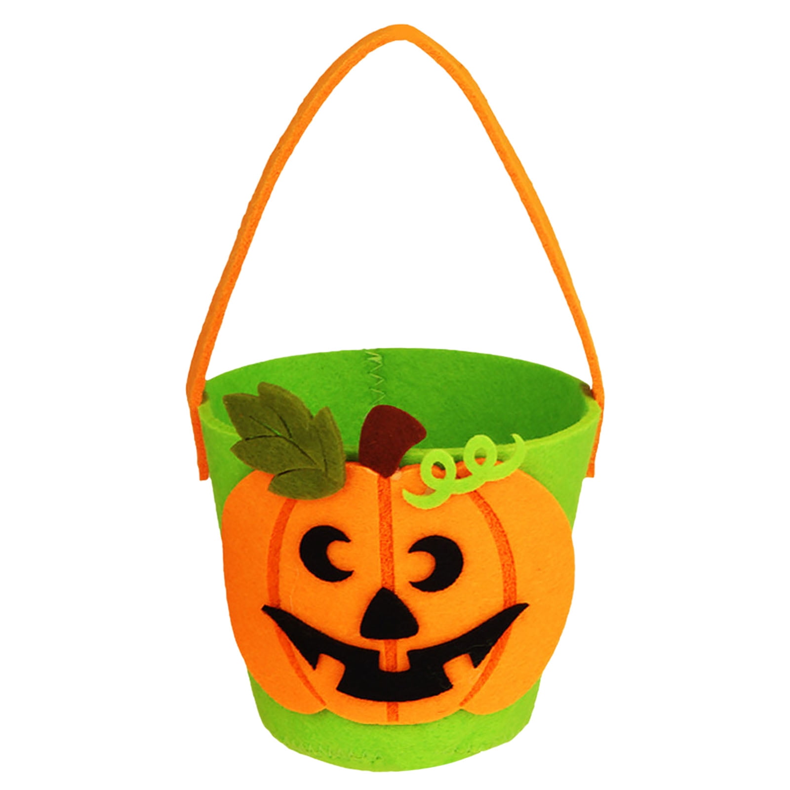 TOAHENLA 1PCS Fun Small Pumpkin CandyBucket with Handle for Halloween ...