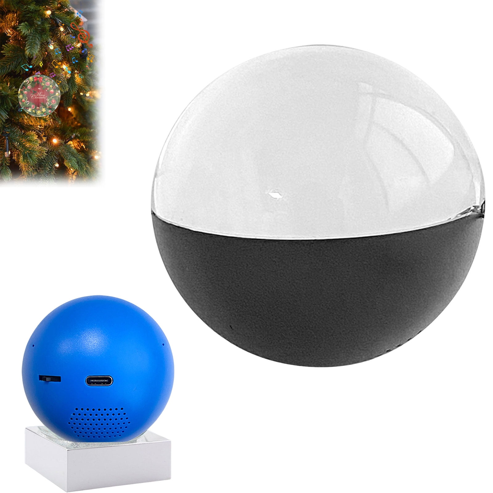 TOAHENLA Christmas Memory Orb Electronic CrystalBall Video Player ...