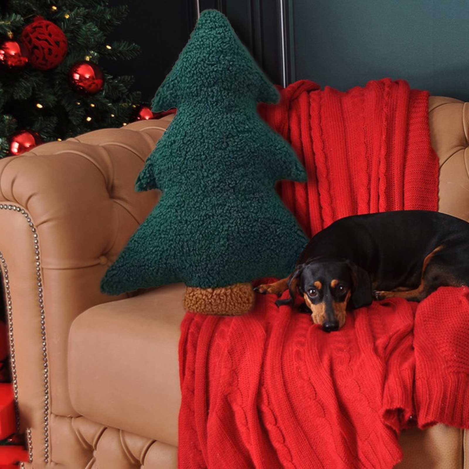 TOAHENLA Christmas Tree Pillow Cute Christmas Pillow Plush Stuffed Tree ...