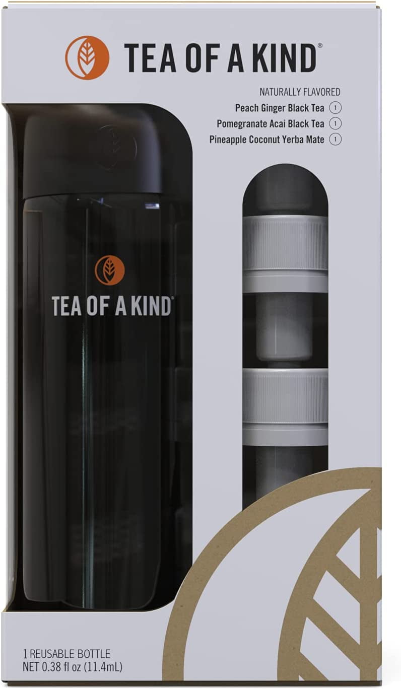 TOAK Reusable Water Bottle Starter Kit - Includes 3 Caps to Mix With ...