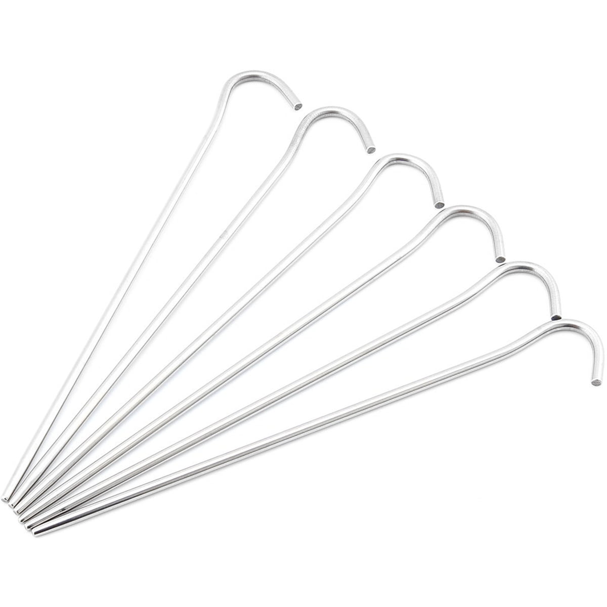 TOAKS Titanium Hook Peg, Pack of 6, Grey - Walmart.com