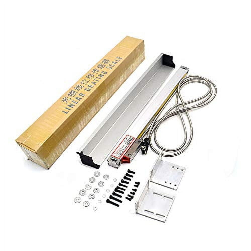 TOAUTO 2 Axis Digital Readout DRO, LCD Display 5um Glass Linear Scale Meter for CNC Milling ...