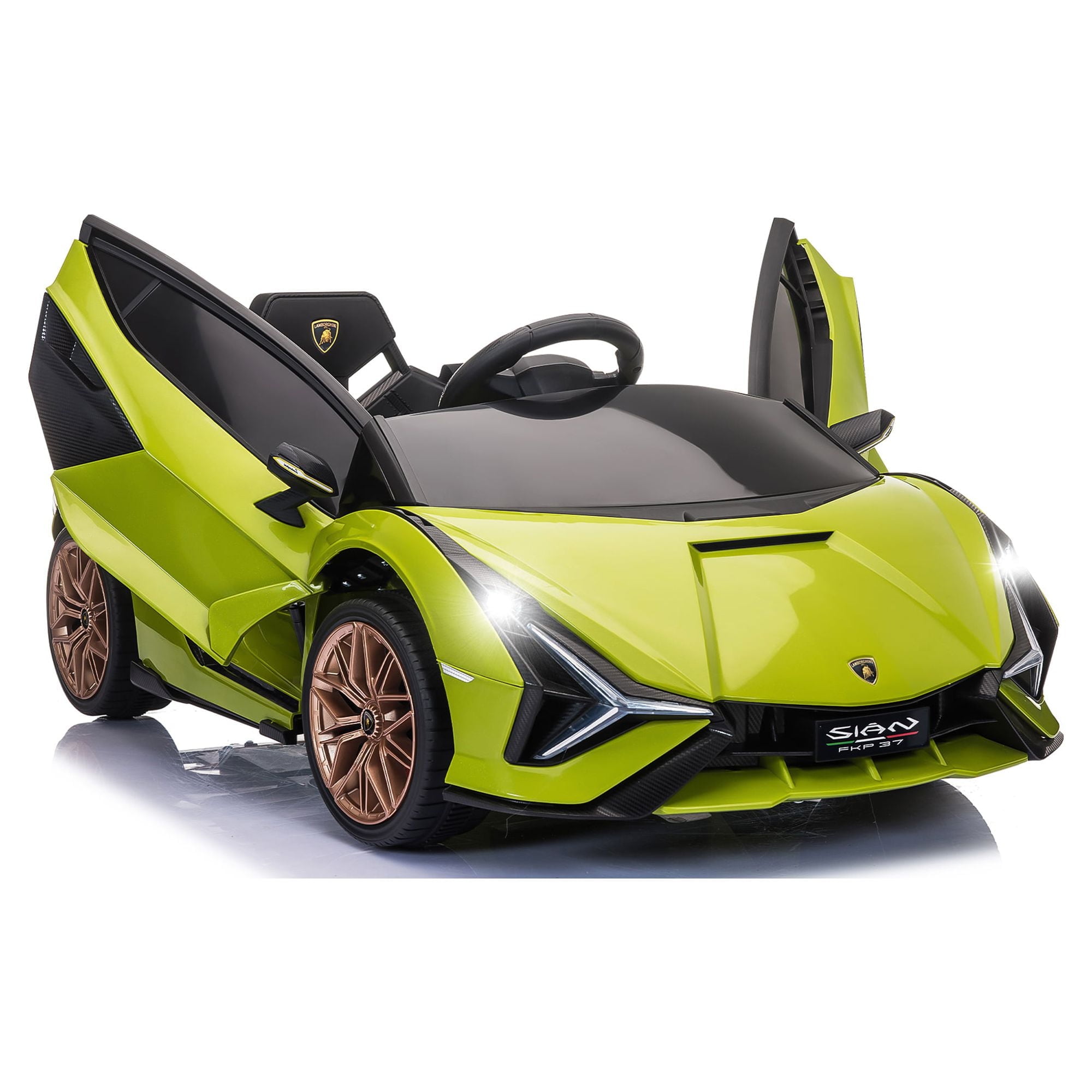 TOBBI 12V Licensed Lamborghini Sian Kids Ride on Car W/ Remote Control ...